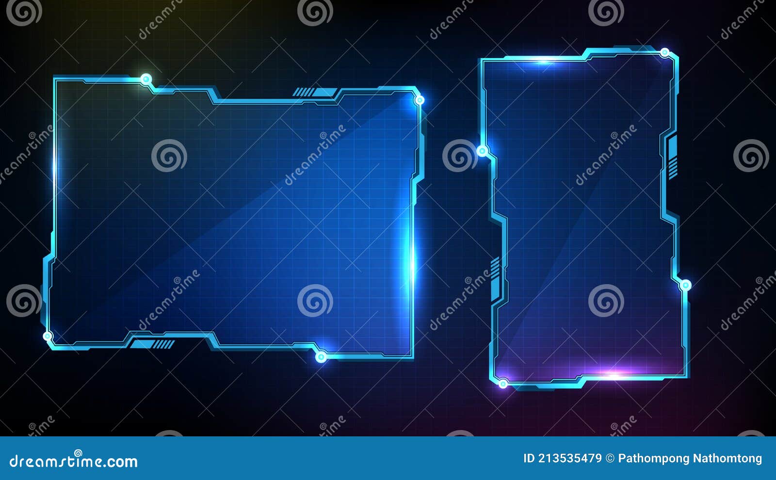 Futuristic Background of Blue Glowing Technology Sci Fi Frame Hud Ui ... Futuristic Background of Blue Glowing Technology Sci Fi Frame Hud Ui ...