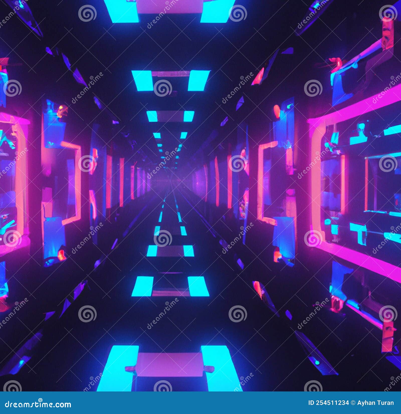 Abstract Futuristic Background Concept . Stock Illustration ...