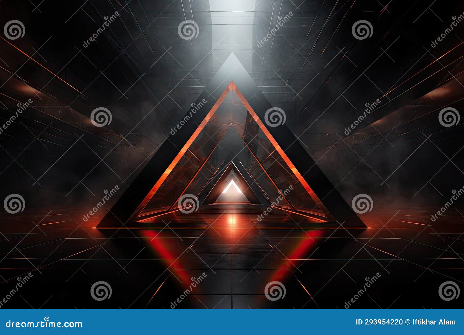 Abstract Futuristic Background, 3d Rendering, Computer Digital Image ...