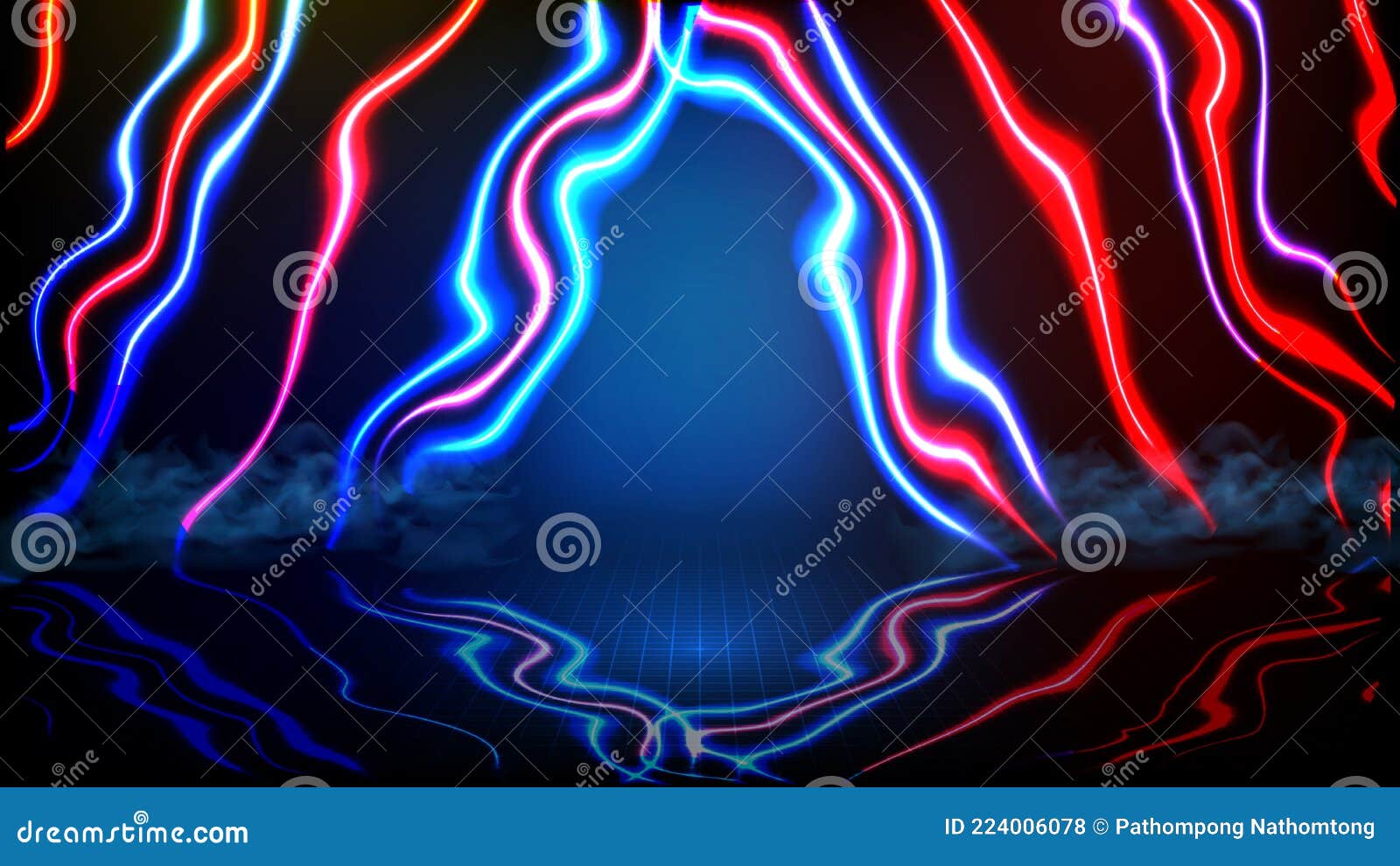Futuristic Background of Empty Stage Arena Stadium Spotlgiht Stage ...