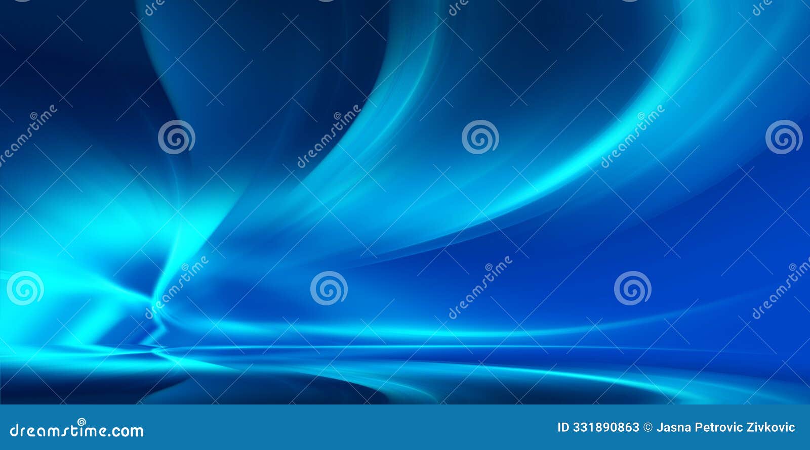 Abstract Futuristic Background with Glowing Blue Light Effect. High ...
