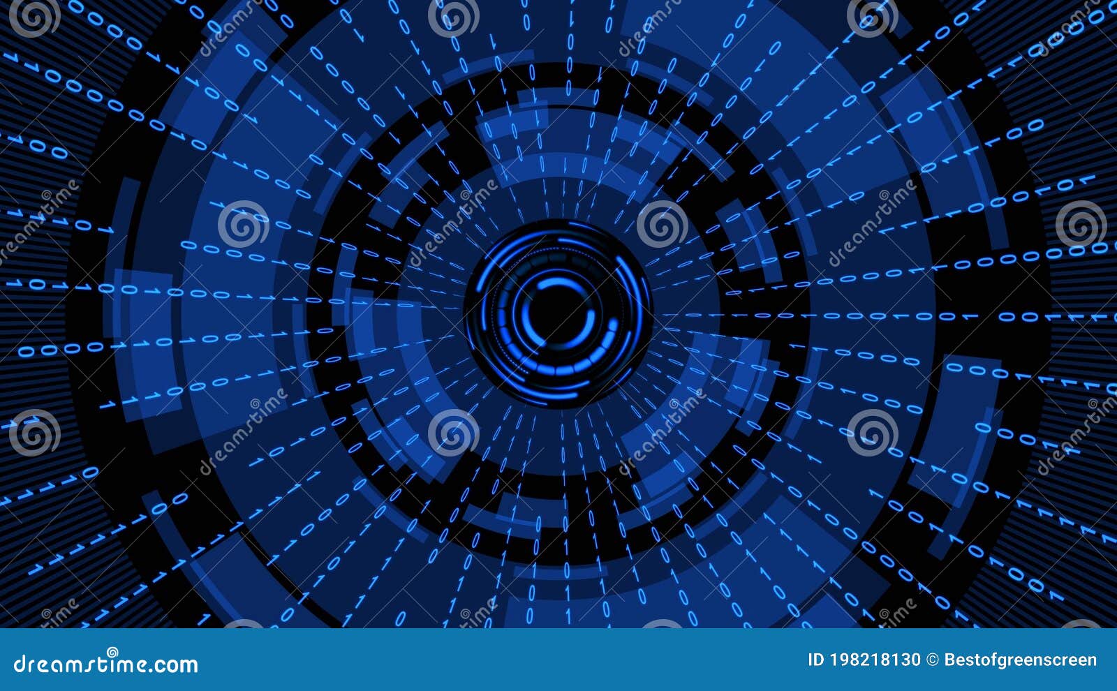 Abstract Futuristic Background of Matrix Style Binary Code Built into ...