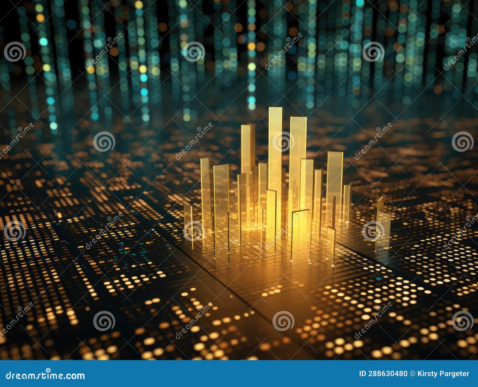 Abstract Futuristic Background with Modern Data Design Stock Illustration - Illustration of ...