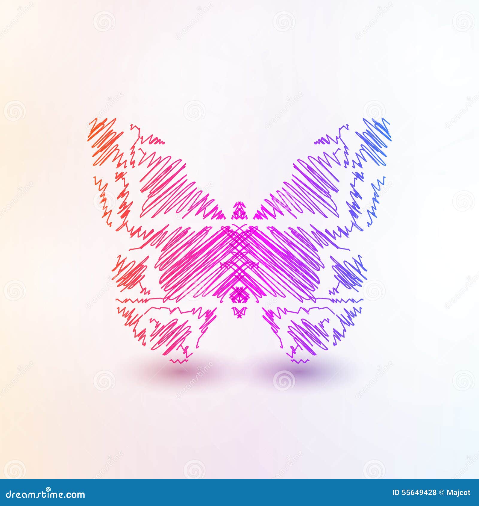 Abstract Futuristic Butterfly Stock Vector - Illustration of motion ...