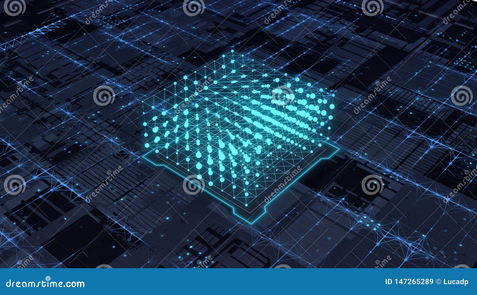 Abstract Futuristic Circuit Board Stock Illustration - Illustration of ...