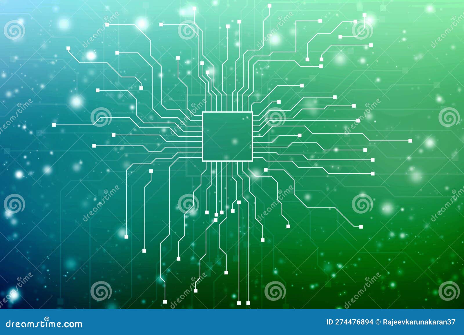 Abstract Futuristic Circuit Board Illustration, Circuit Board with ...