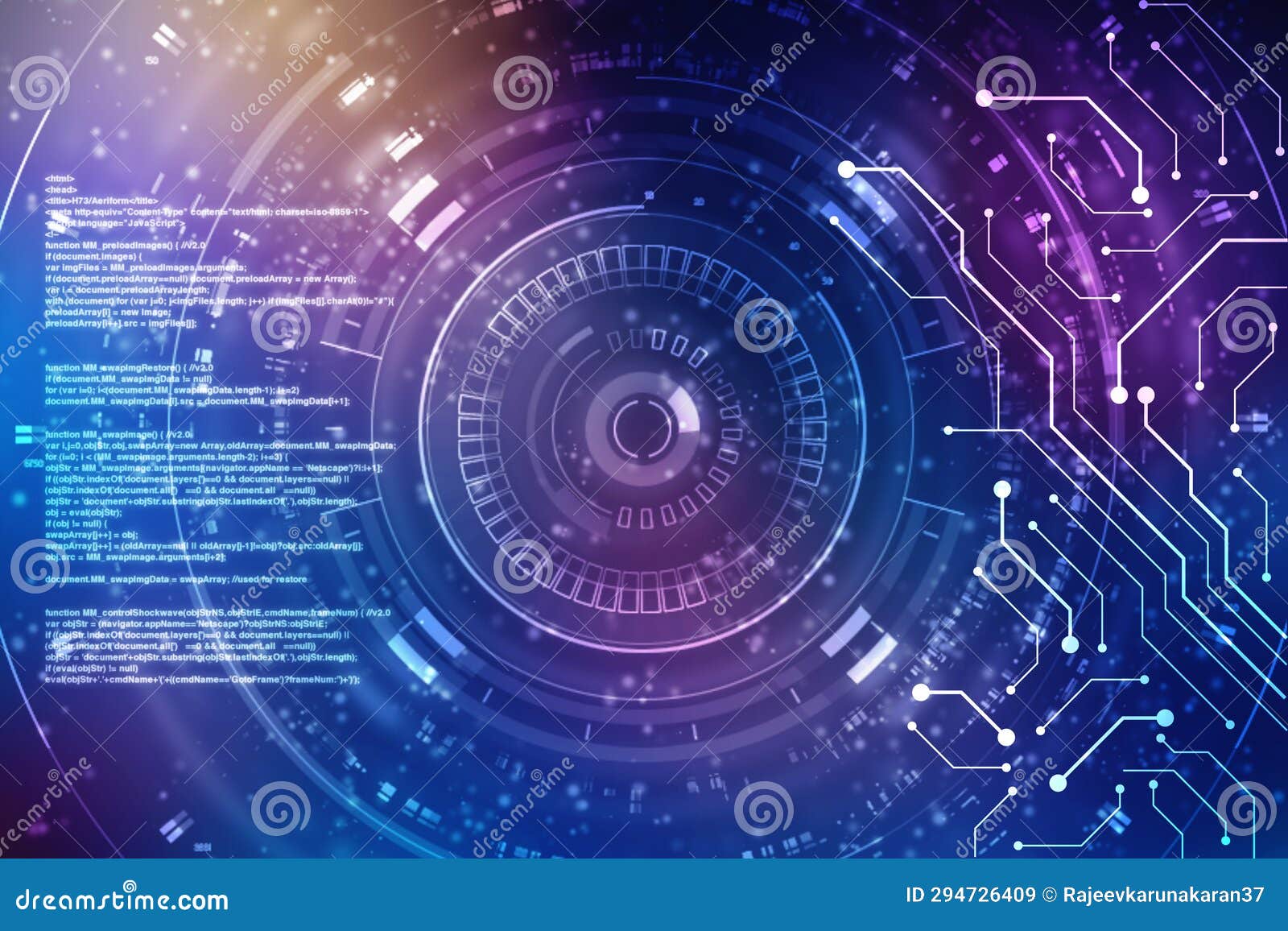 Abstract Futuristic Circuit Board Illustration, Circuit Board with ...