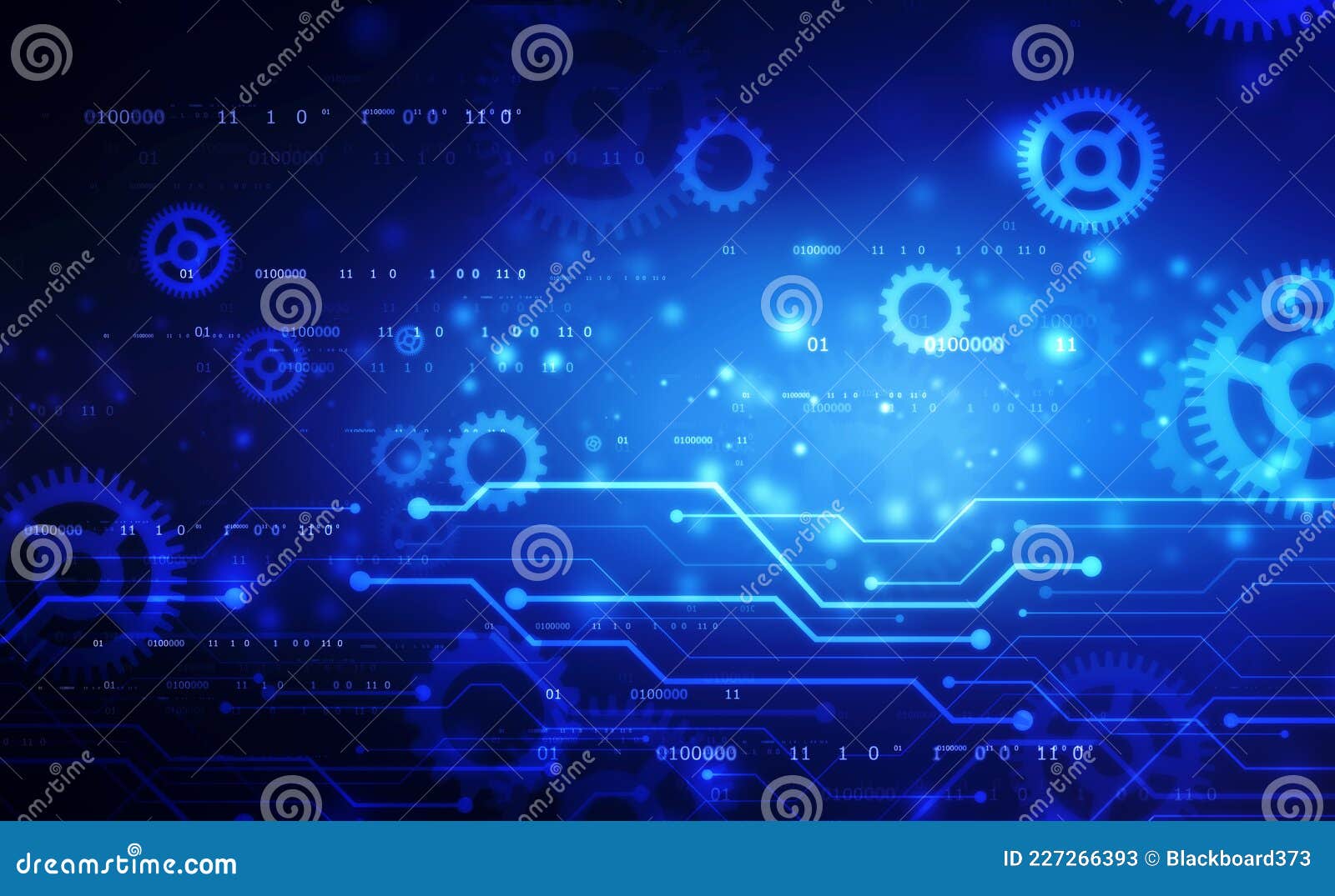 Abstract Futuristic Circuit Board Illustration, Circuit Board with ...