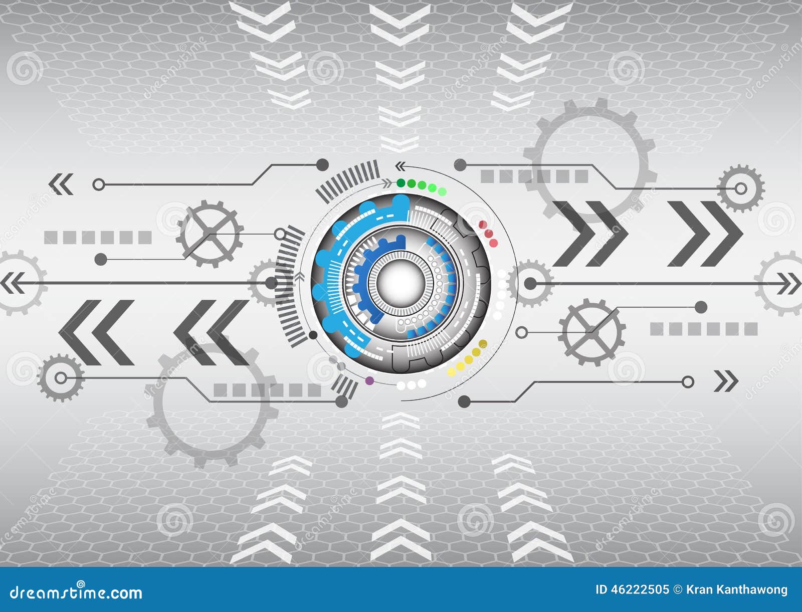 Abstract Futuristic Circuit High Computer Technology Business ...