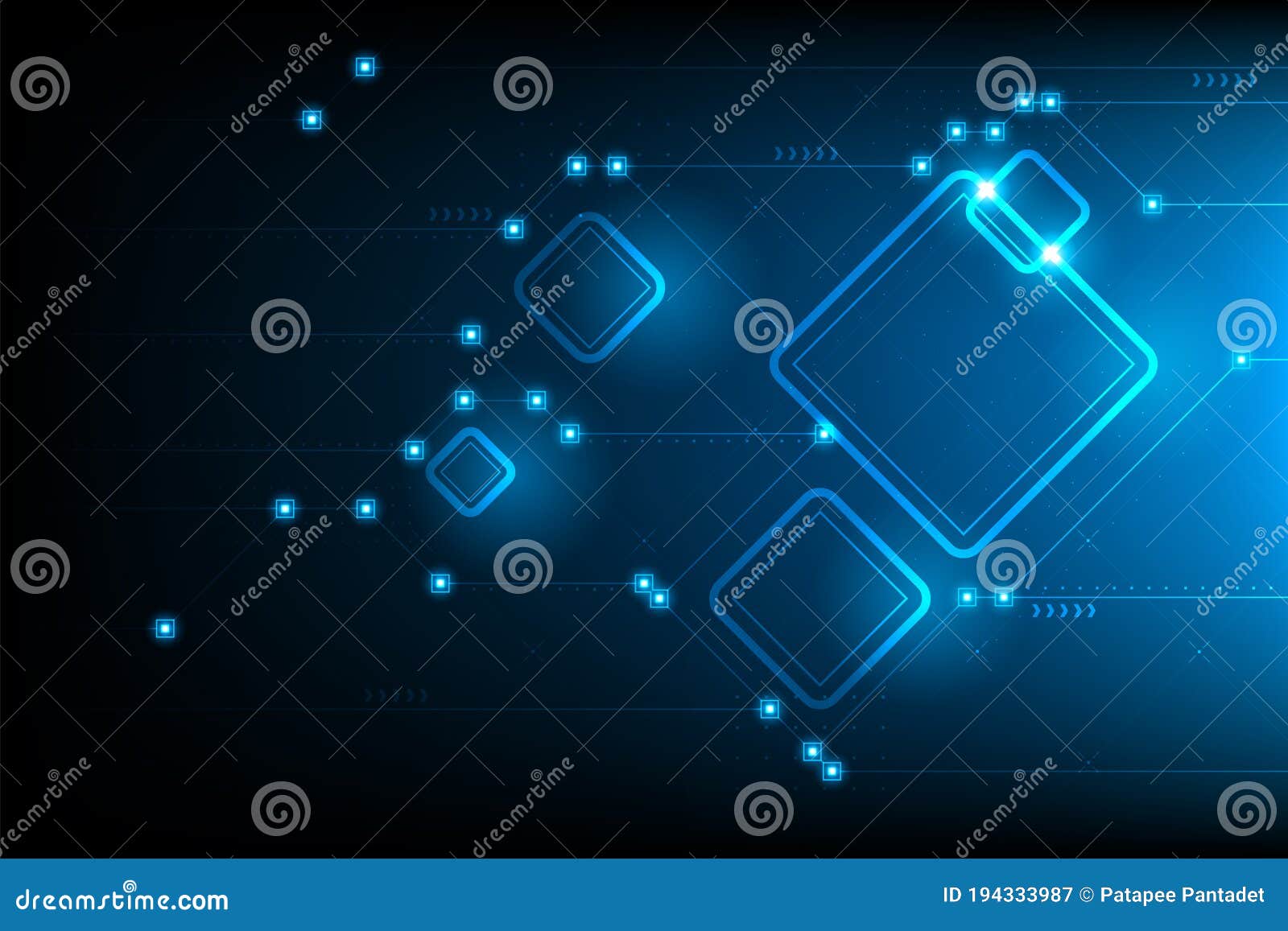 Abstract Futuristic Circuit Square.connection Line Circuit.vector and ...