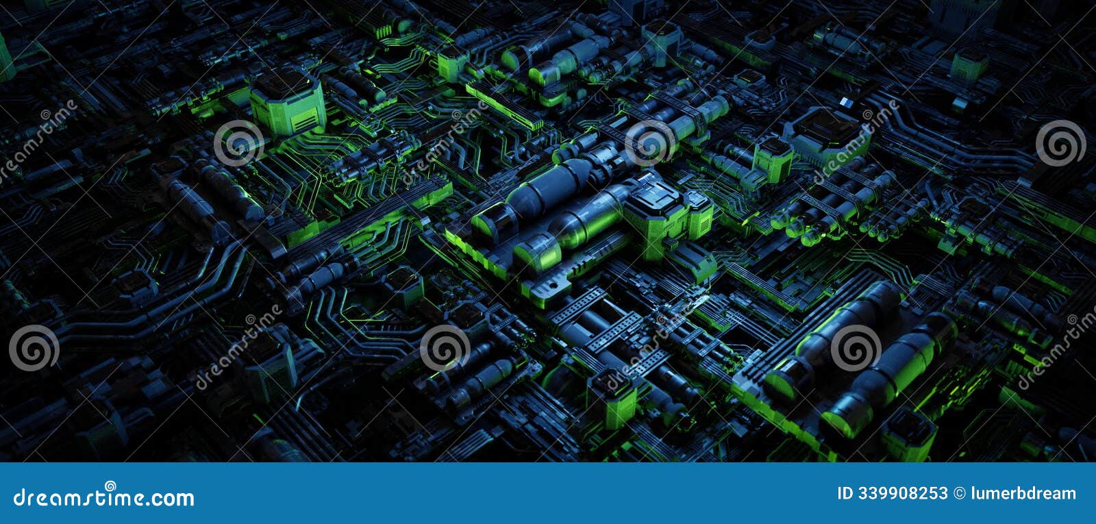 A Web Of Interconnected Wires And Circuits Stock Image | CartoonDealer ...