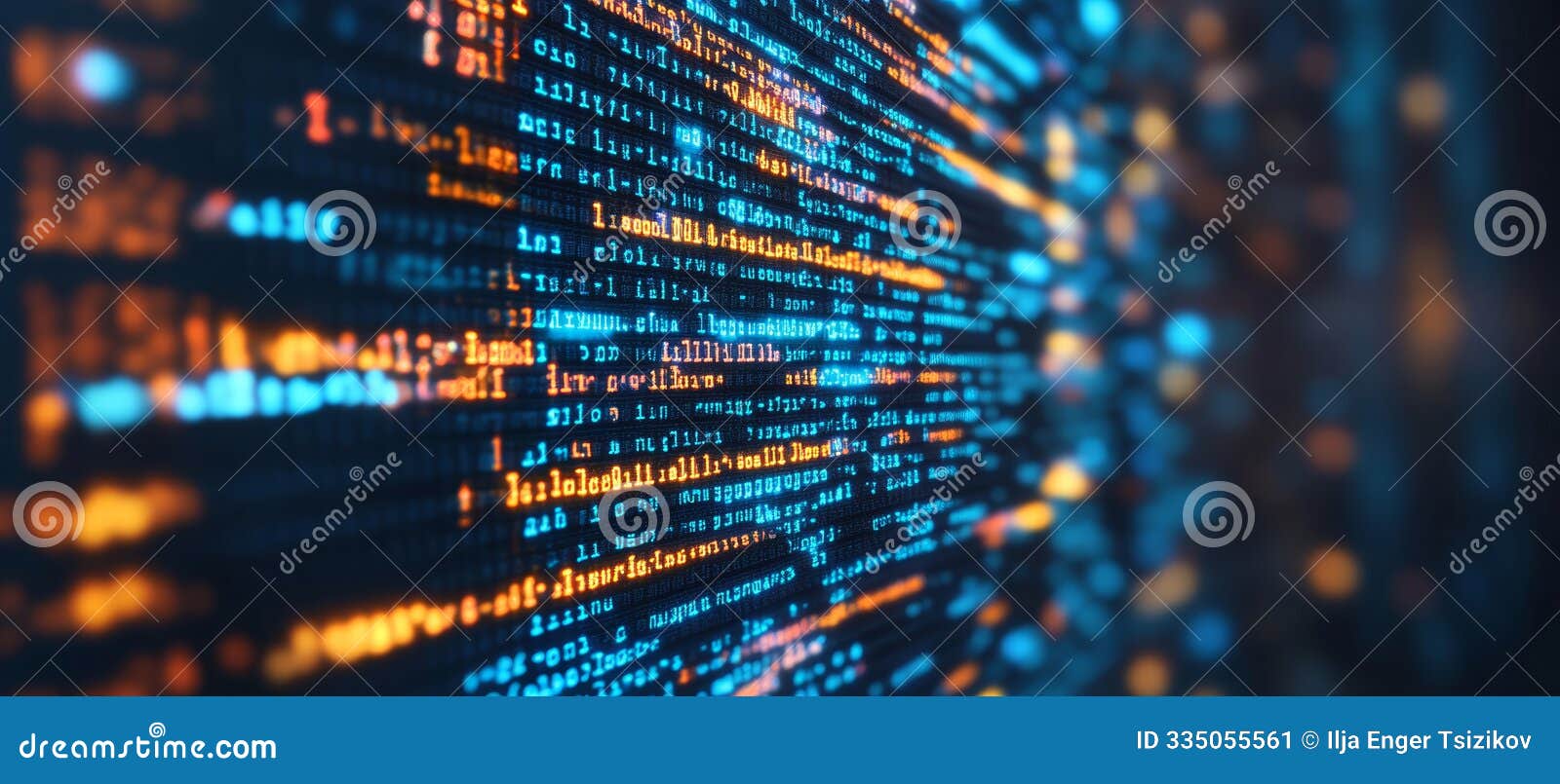 Abstract Futuristic Computer Source Code, Programming and Lines - Tech Concept Background Stock ...