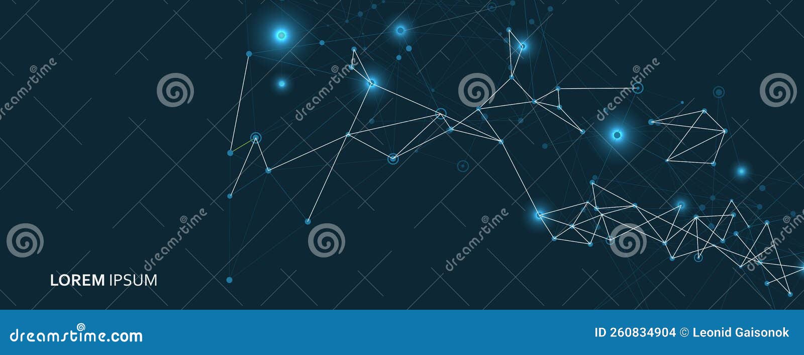 Abstract Futuristic Connection. Modern Internet Technology Stock Vector ...