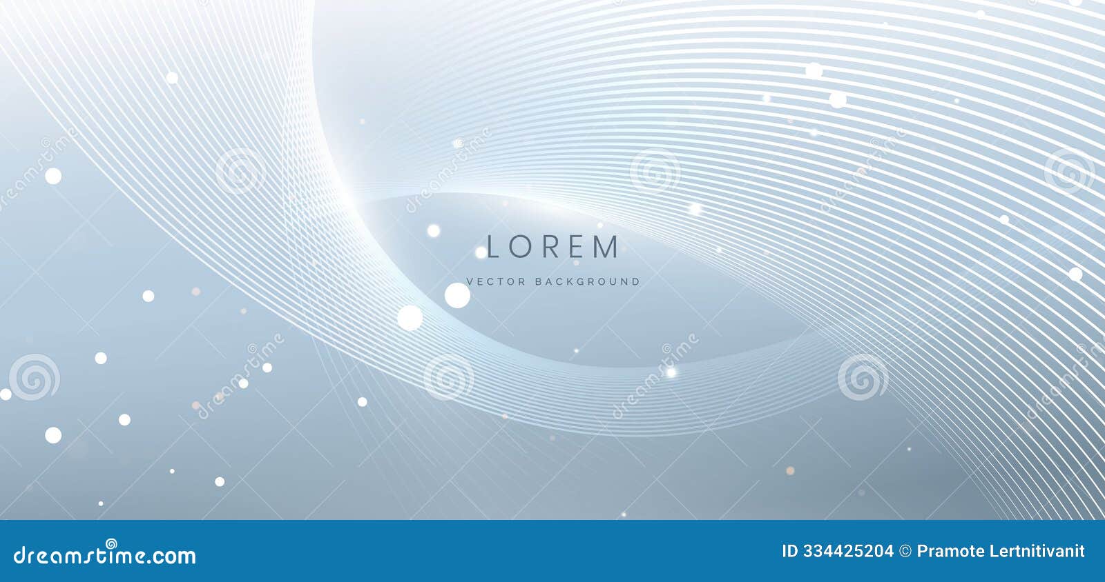 Abstract Futuristic Curved Glowing Grey Light Lines on Grey Background ...