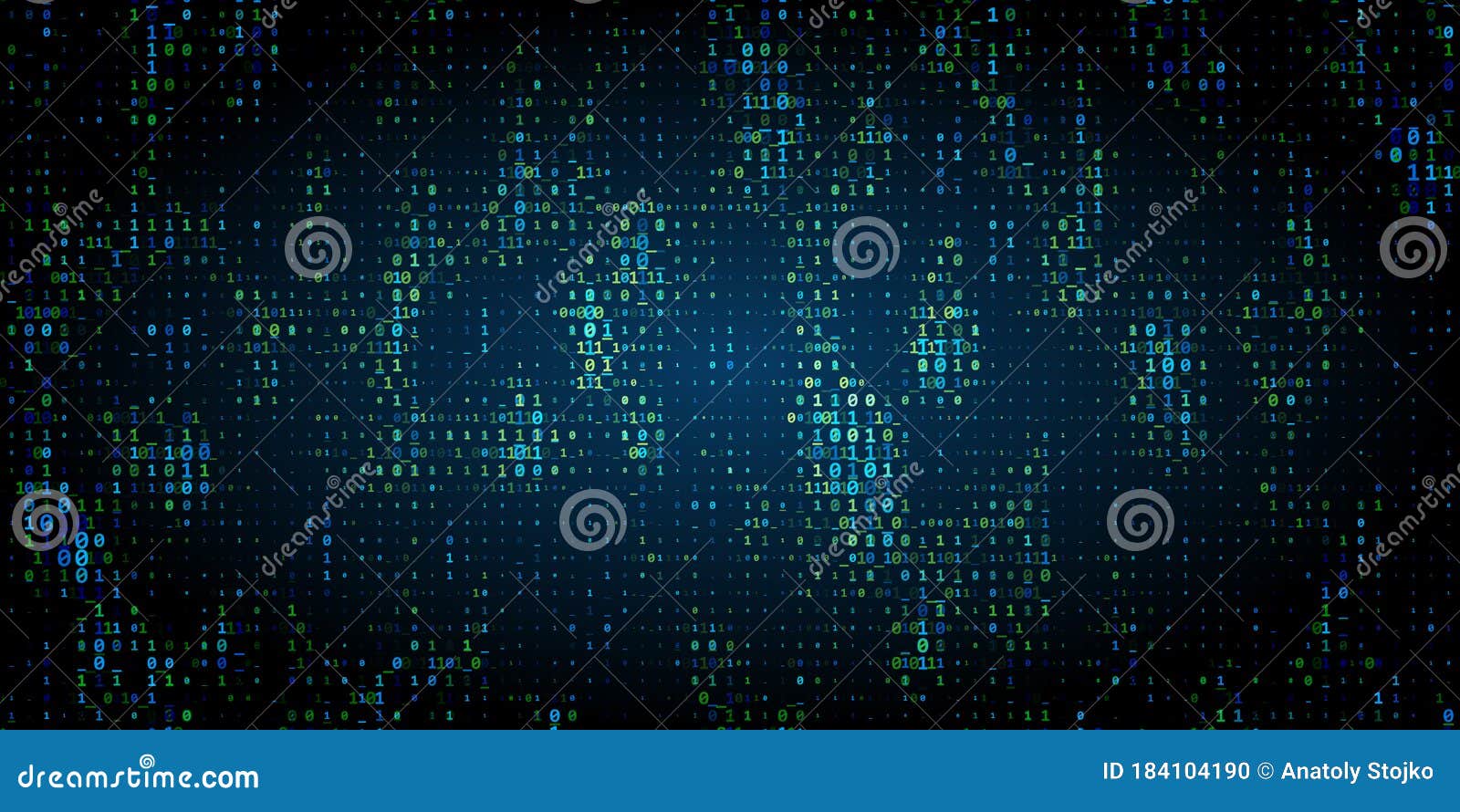 Abstract Futuristic Cyberspace Background. Hacking Programming Data ...