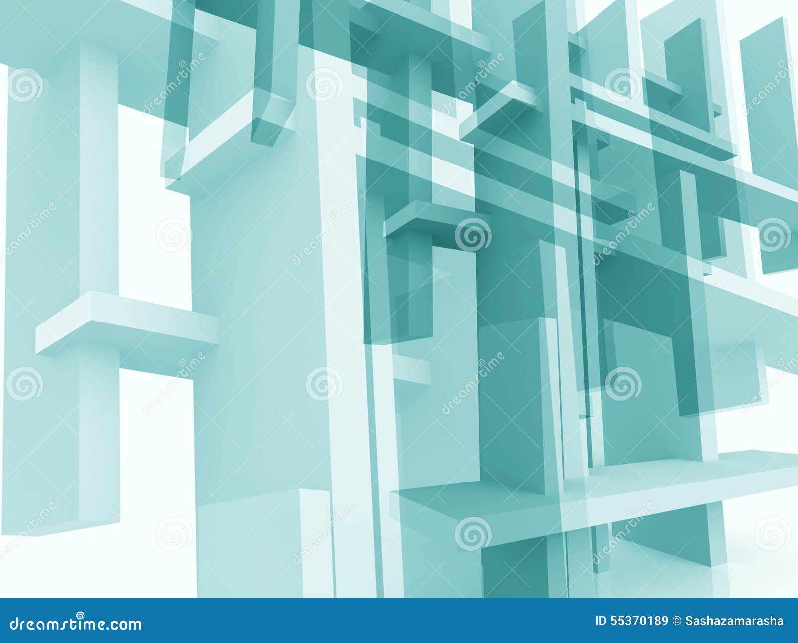 Abstract Futuristic Design Architecture Background Stock Illustration ...