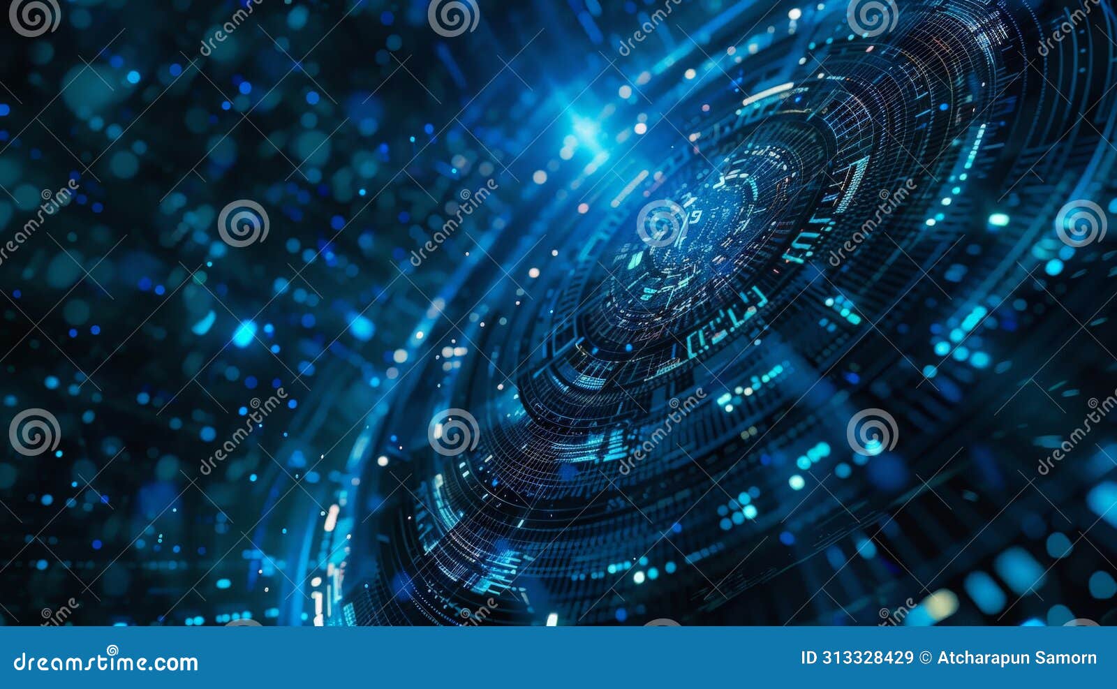 Abstract Futuristic Digital Innovations Background, Generative AI Stock ...