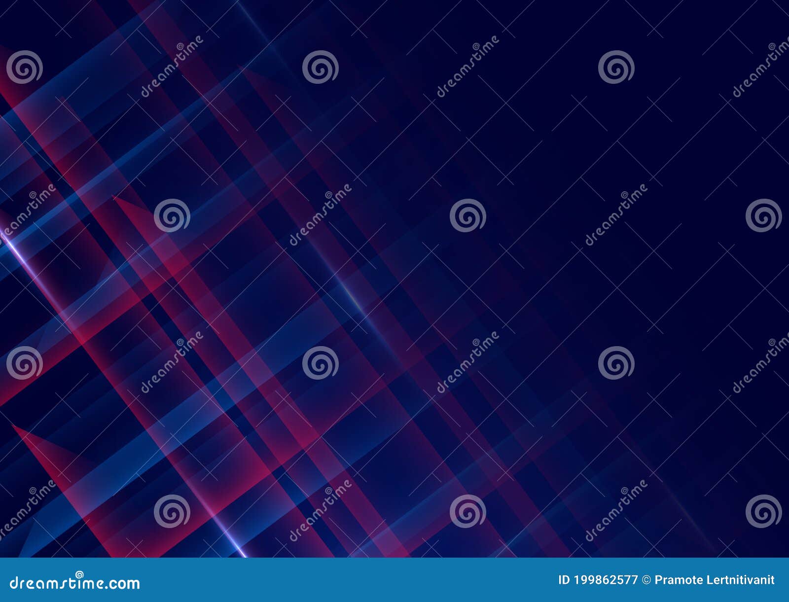 Abstract Futuristic Digital Red and Blue Technology Background Stock ...