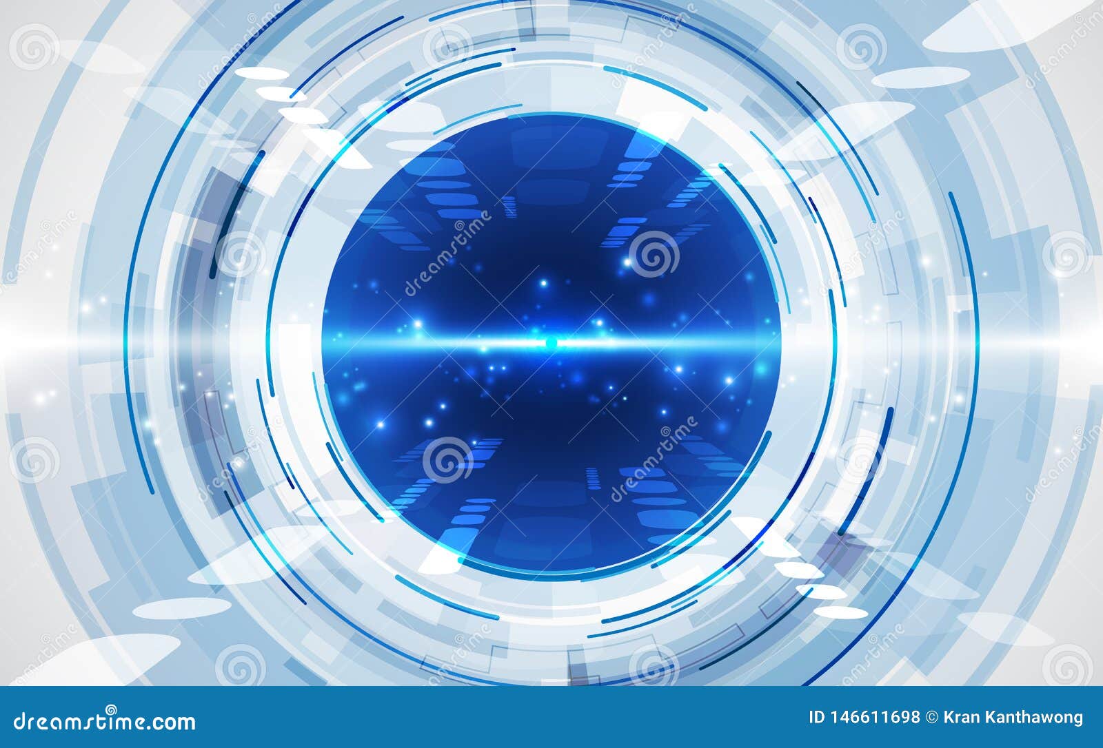 Abstract Futuristic Digital Technology Background. Illustration Vector ...