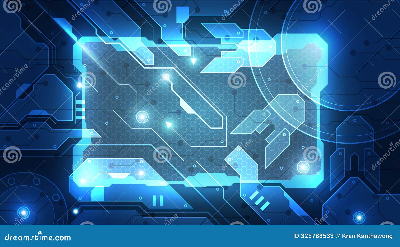Abstract Technology Chip Processor Background Circuit Board and Code ...