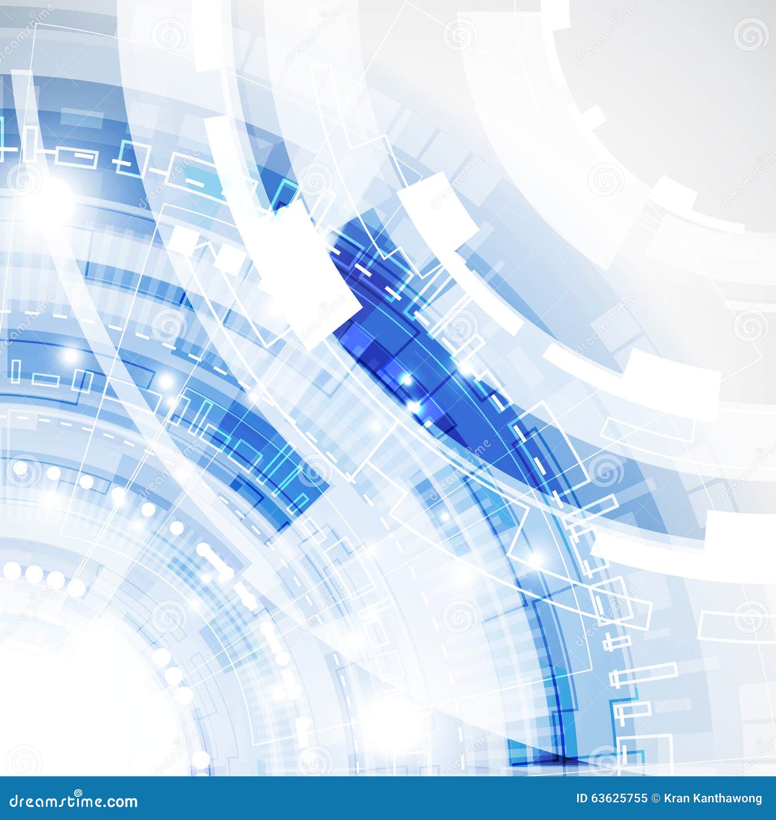 Abstract Futuristic Digital Technology Background. Illustration Vector ...