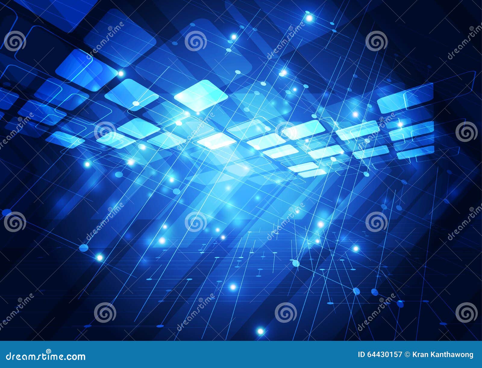 Abstract Futuristic Digital Technology Background. Illustration Vector ...