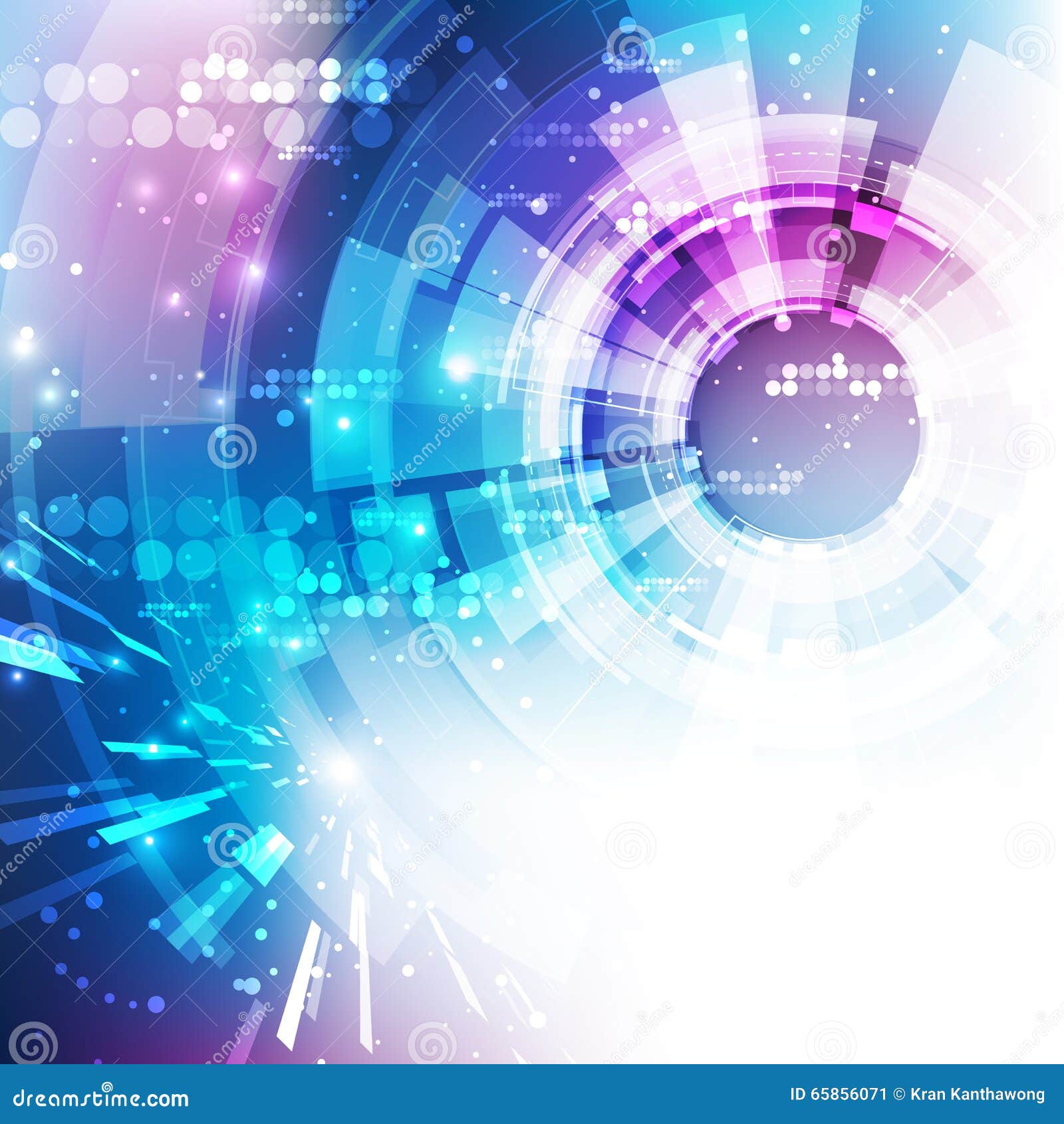 Abstract Futuristic Digital Technology Background. Illustration Vector ...