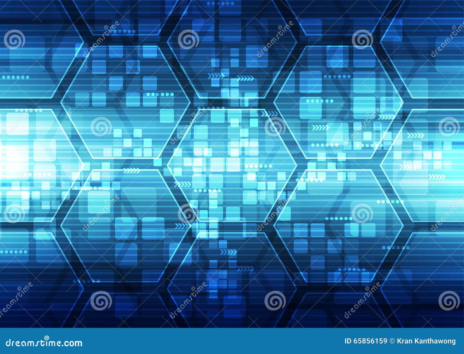 Abstract Futuristic Digital Technology Background. Illustration Vector ...