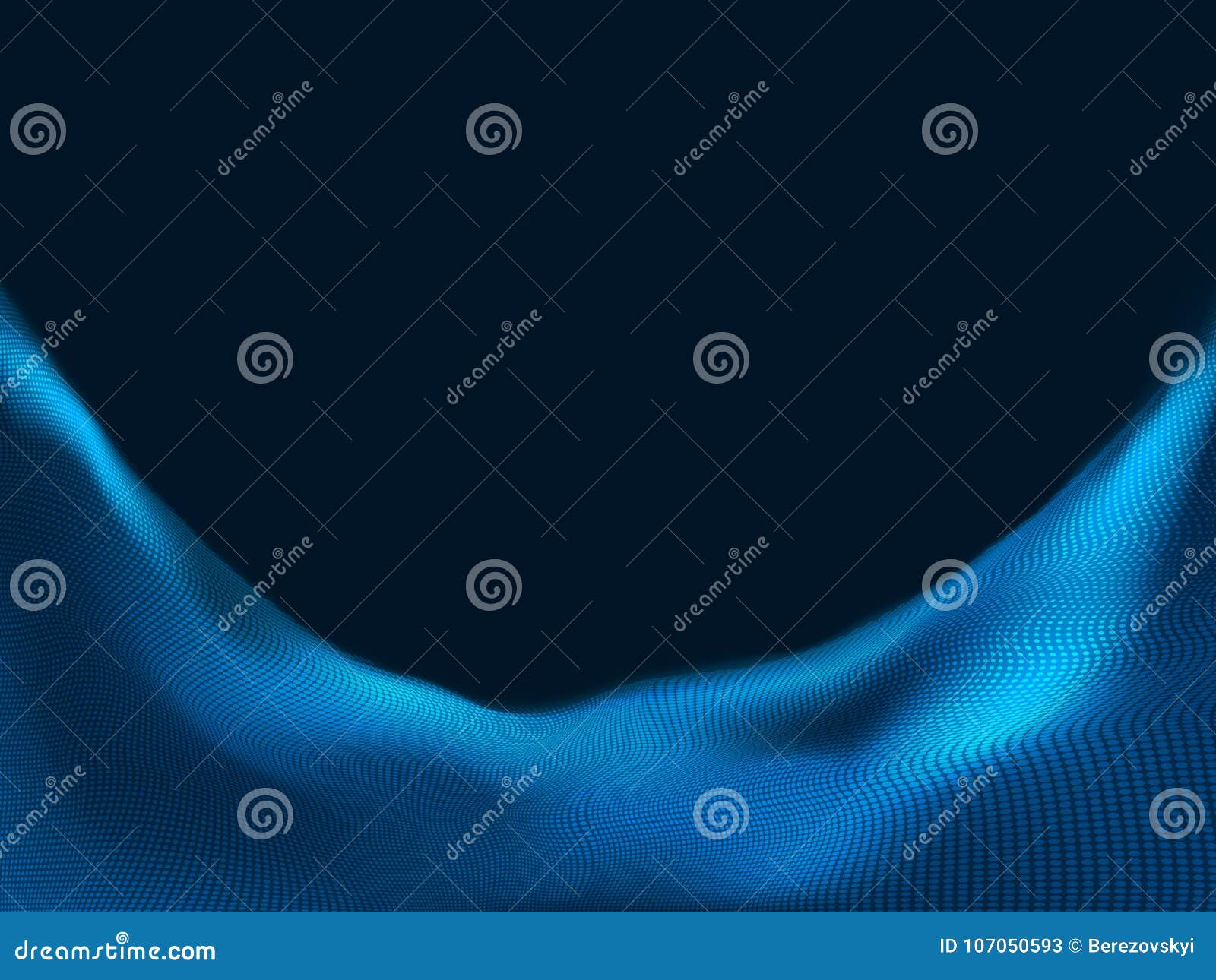 Abstract Futuristic Dot Background with Digital 3D Landscape Map. EPS ...