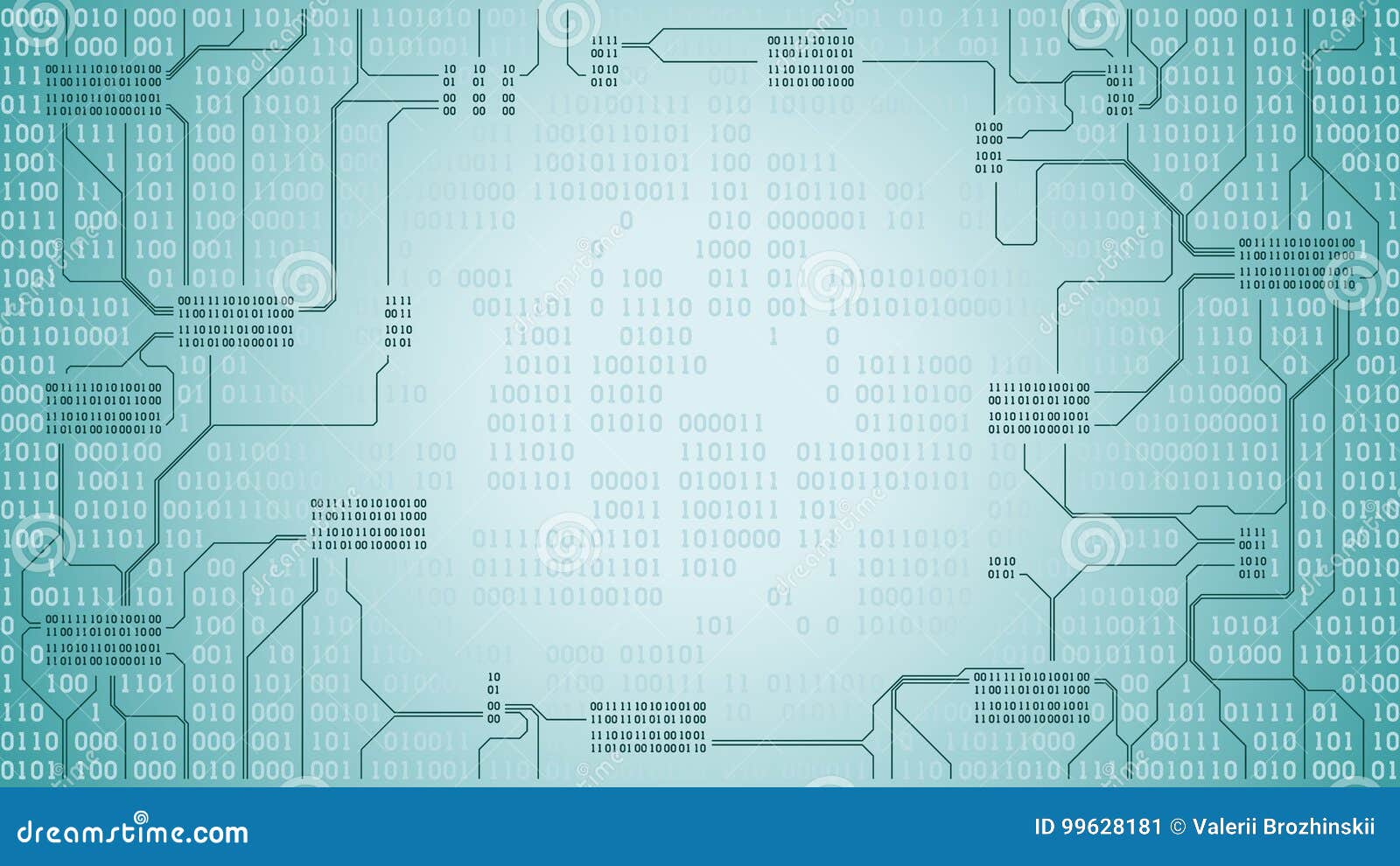 Abstract Futuristic Electronic Circuit Board with Binary Code, Computer ... Abstract Futuristic Electronic Circuit Board with Binary Code, Computer ...