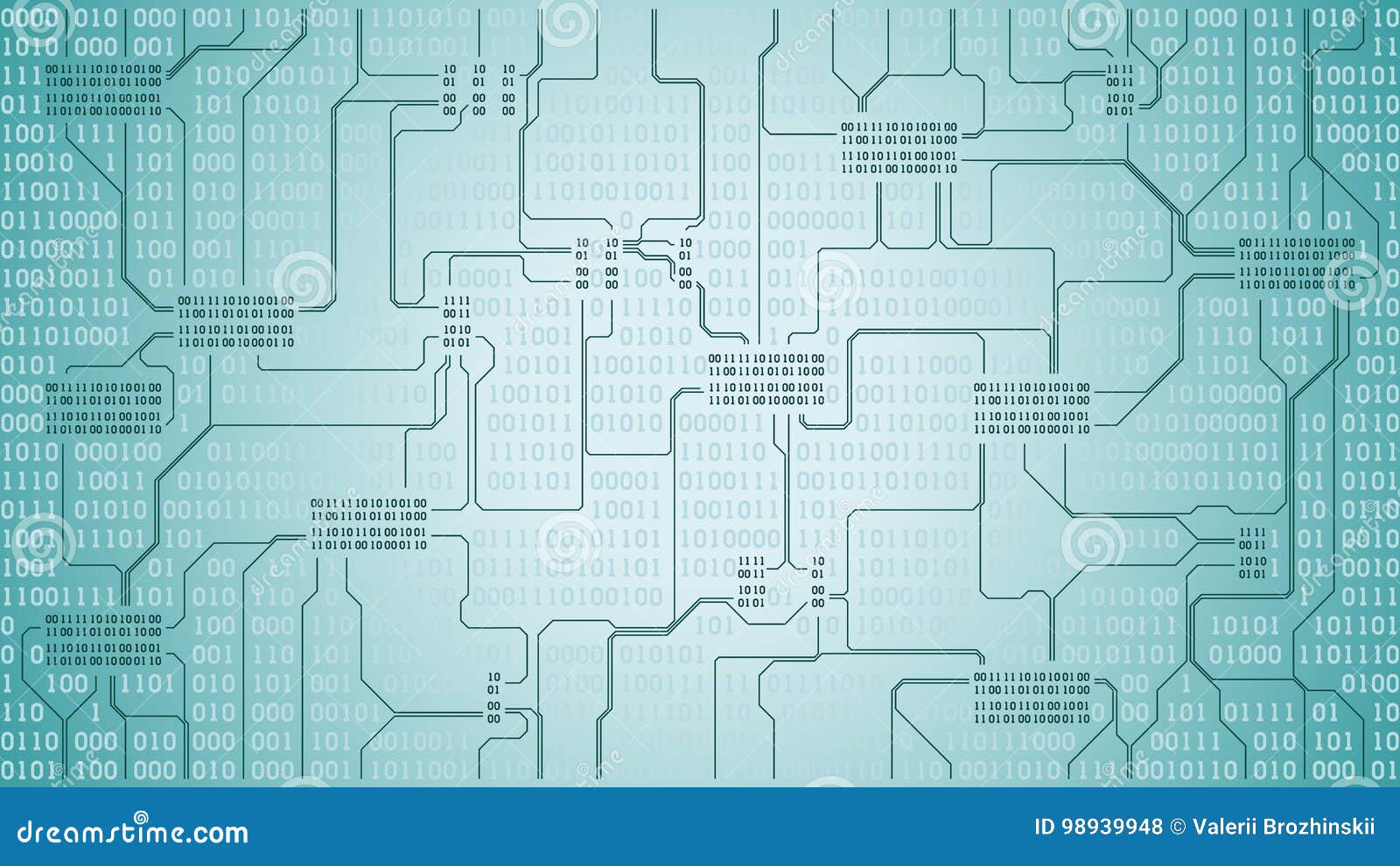 Abstract Futuristic Electronic Circuit Board with Binary Code, Computer ... Abstract Futuristic Electronic Circuit Board with Binary Code, Computer ...