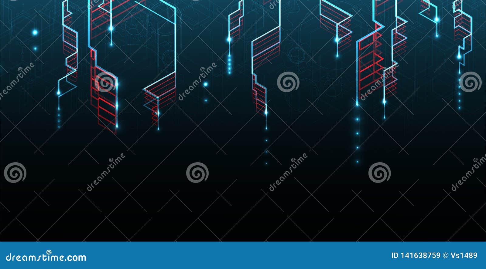 Abstract Futuristic Fade Computer Technology Business Background Stock ...