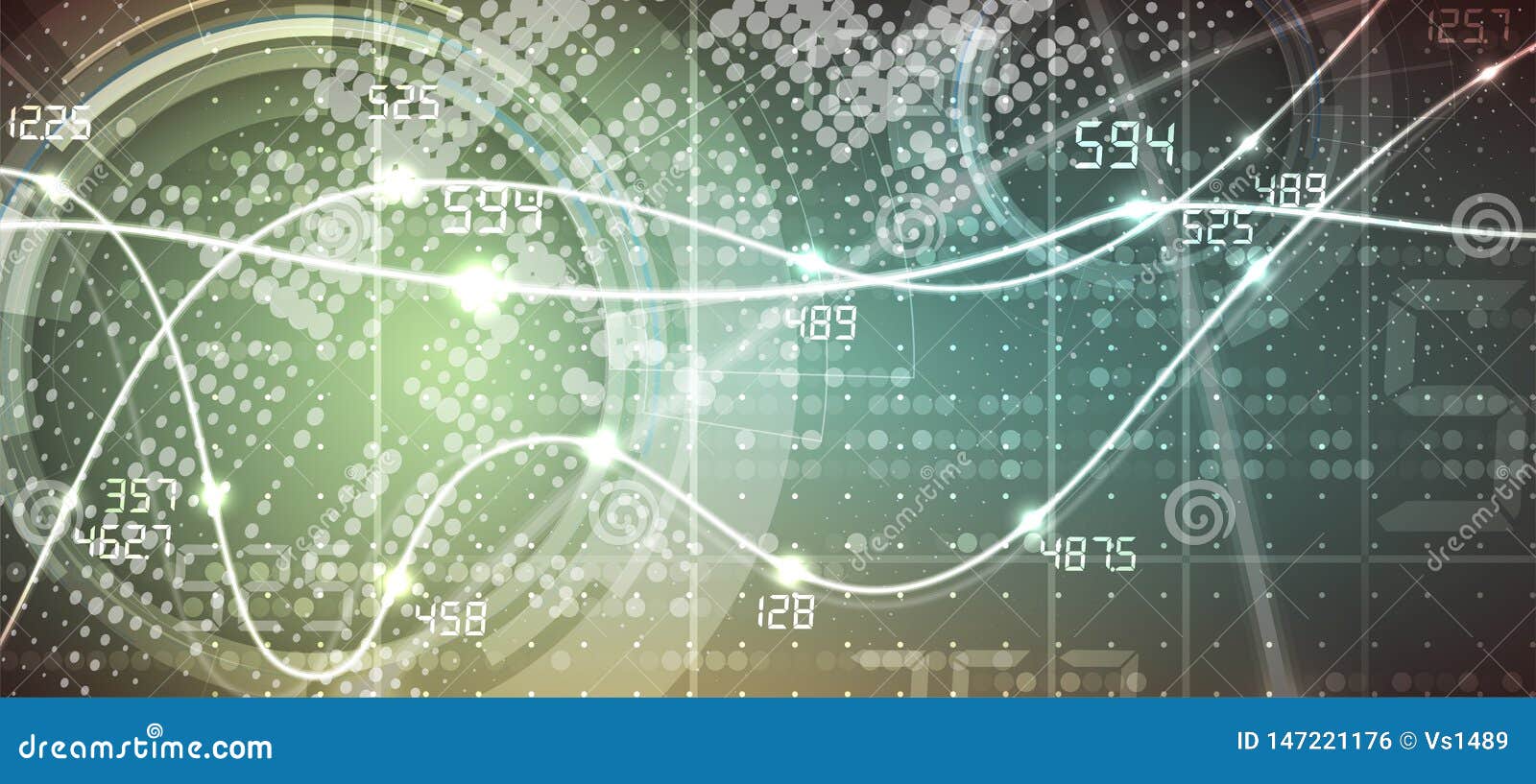 Abstract Futuristic Computer Technology Business Background. Data ...