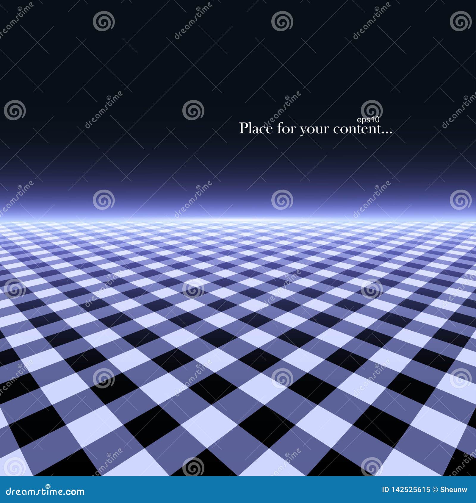 Abstract Futuristic Glowing Background with Vision Perspective. Tile ...
