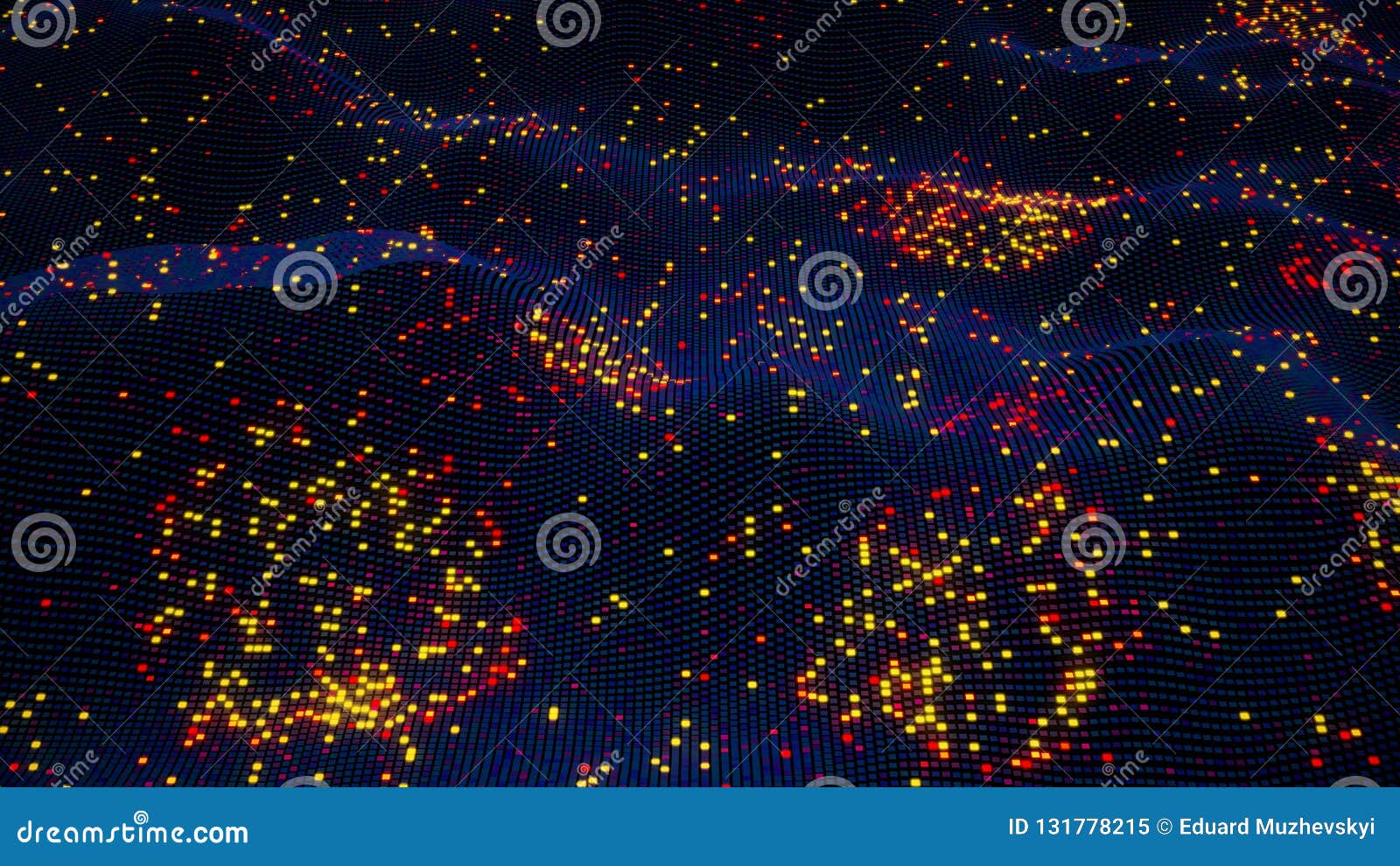 Abstract Futuristic Glowing Virtual Neural Network 3D Illustration ... Abstract Futuristic Glowing Virtual Neural Network 3D Illustration ...
