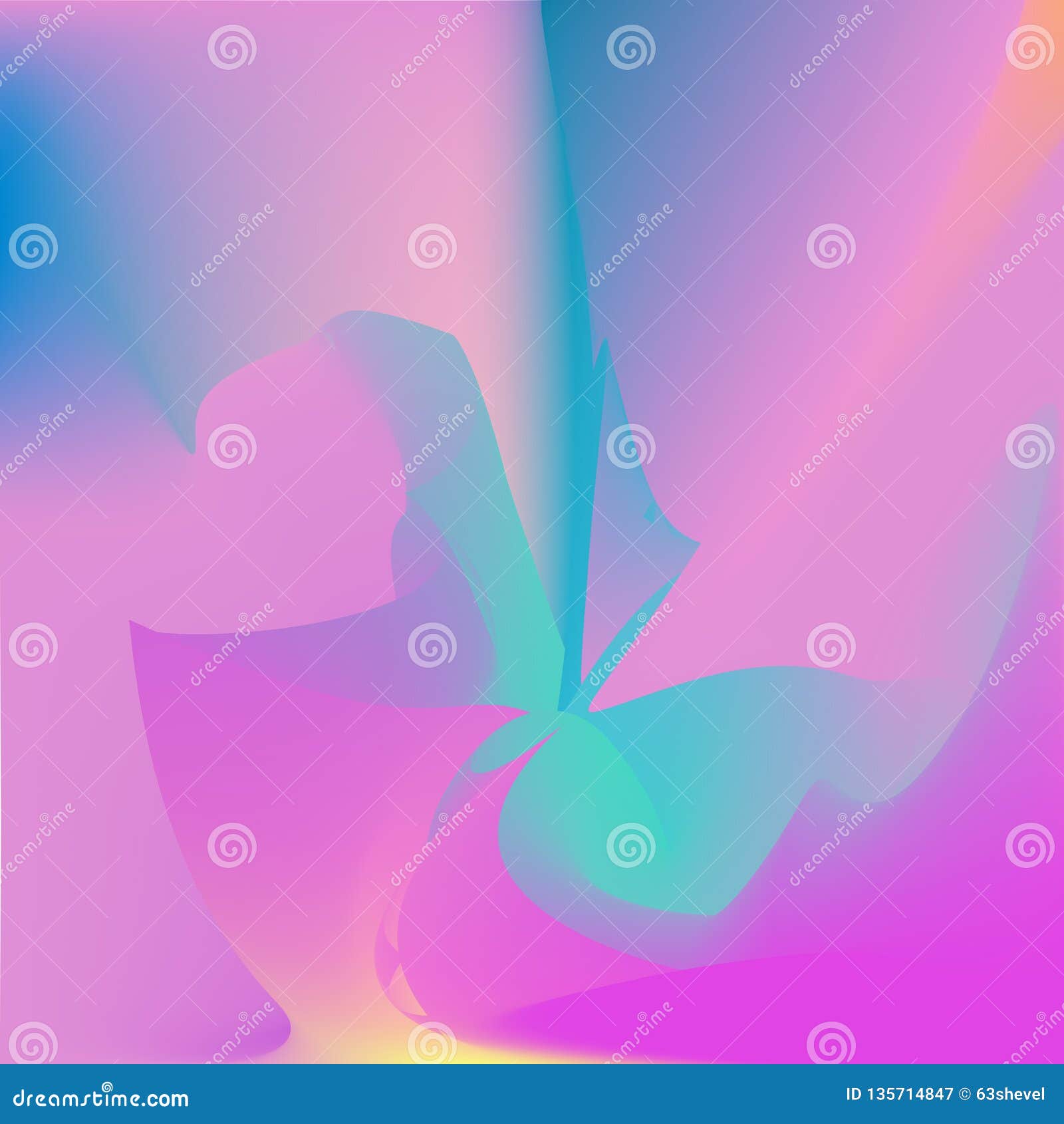 Abstract Futuristic Gradient Background. Vector Illustration of Flowing ...