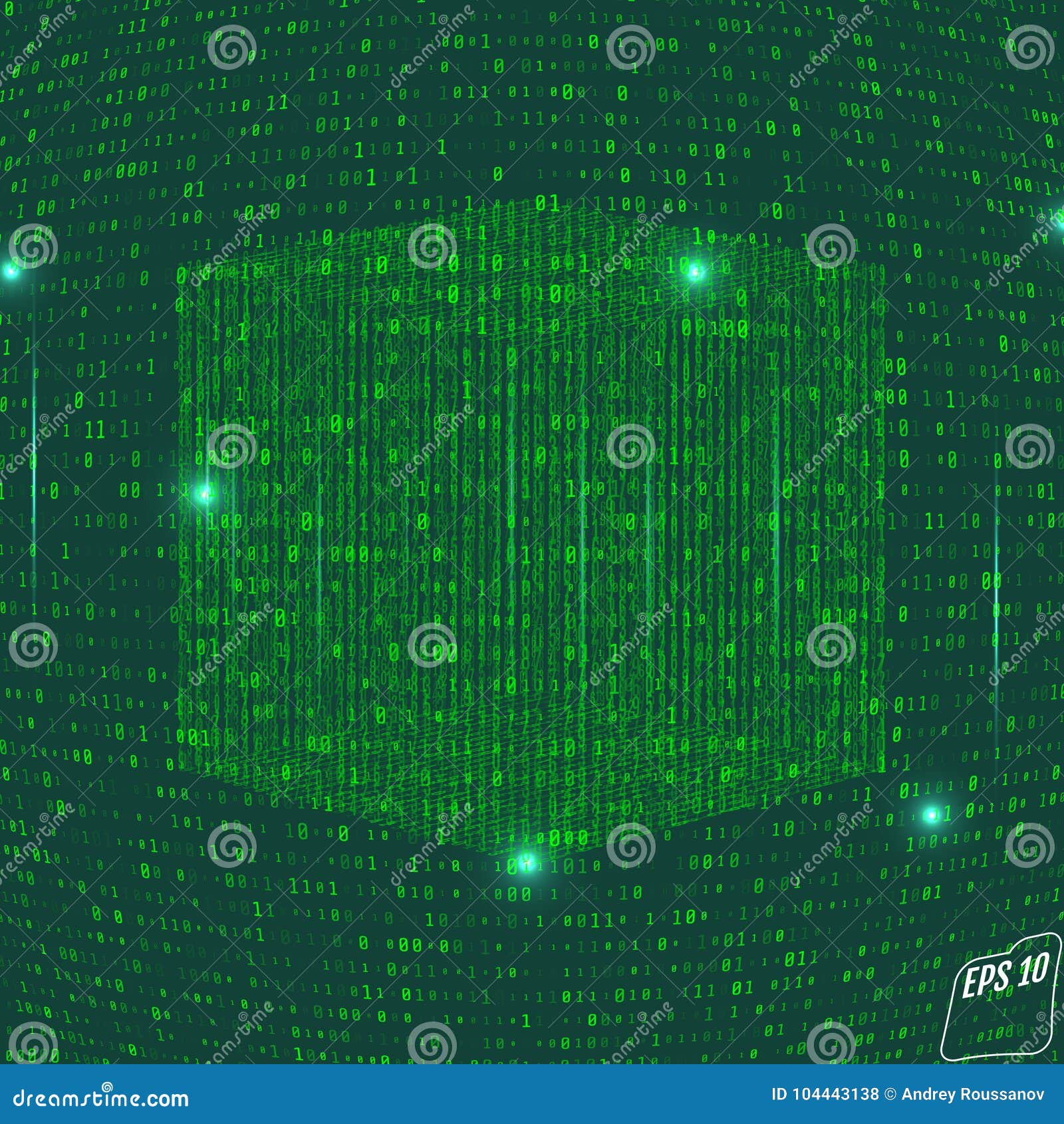 Cube Matrix Of Connected Spheres Royalty-Free Stock Image ...