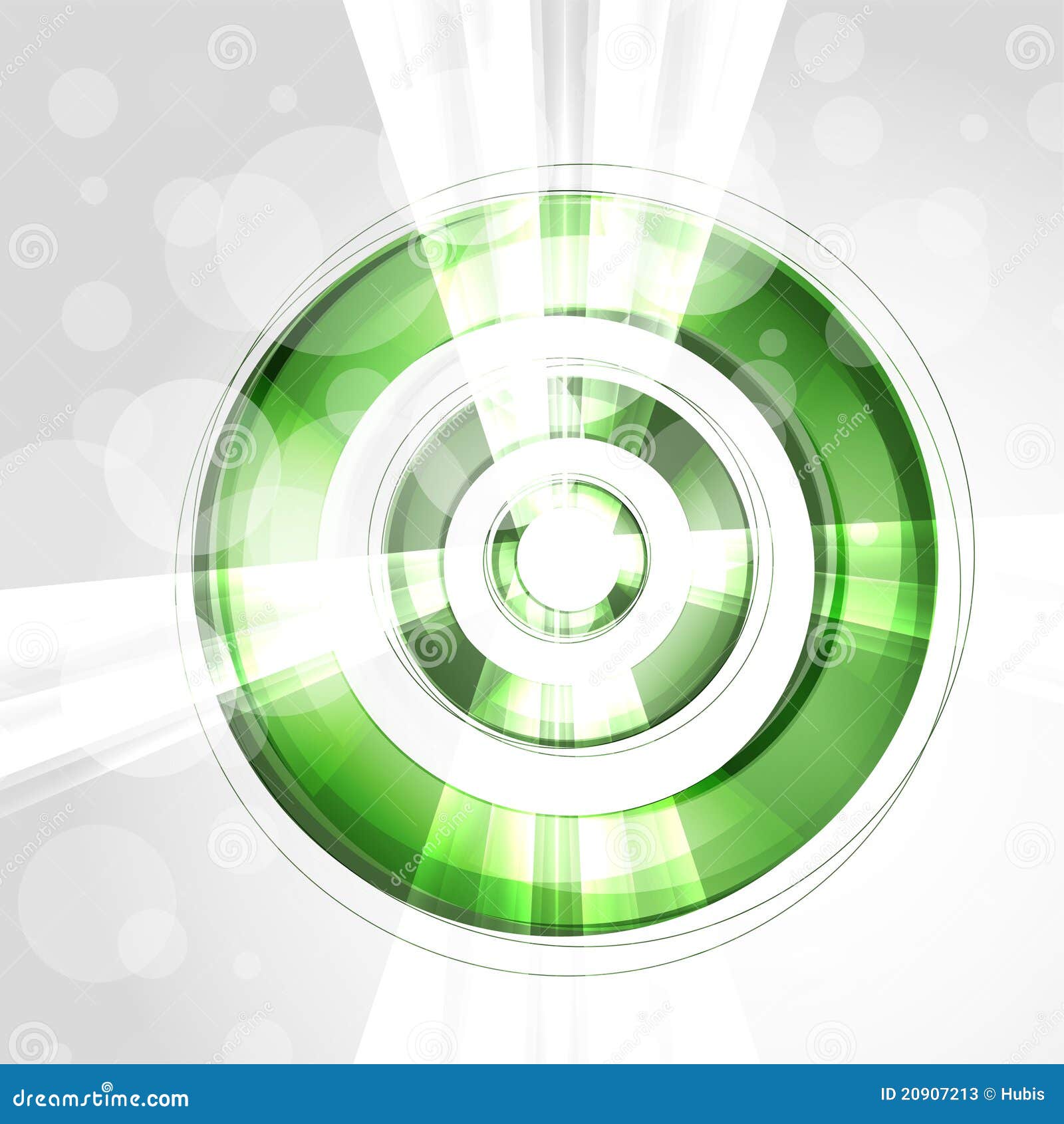 Set Of Futuristic Green Frames, Dialog Boxes, Circles And Targets ...