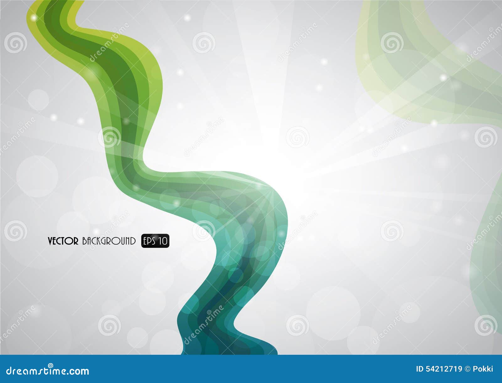 Abstract Futuristic Green 3D Lines. Stock Vector - Illustration of ...