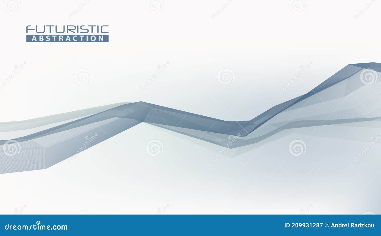Abstract Futuristic Grey Broken Line. Vector Graphics Stock Vector ...