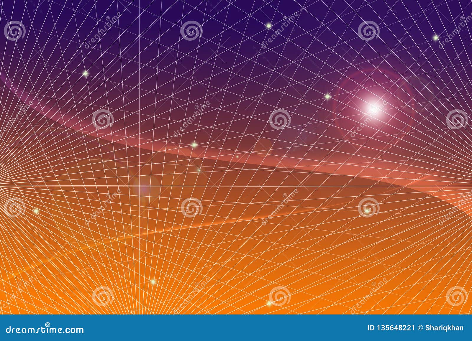 Abstract Futuristic Grid Gradient Network Web Background Scientific ...
