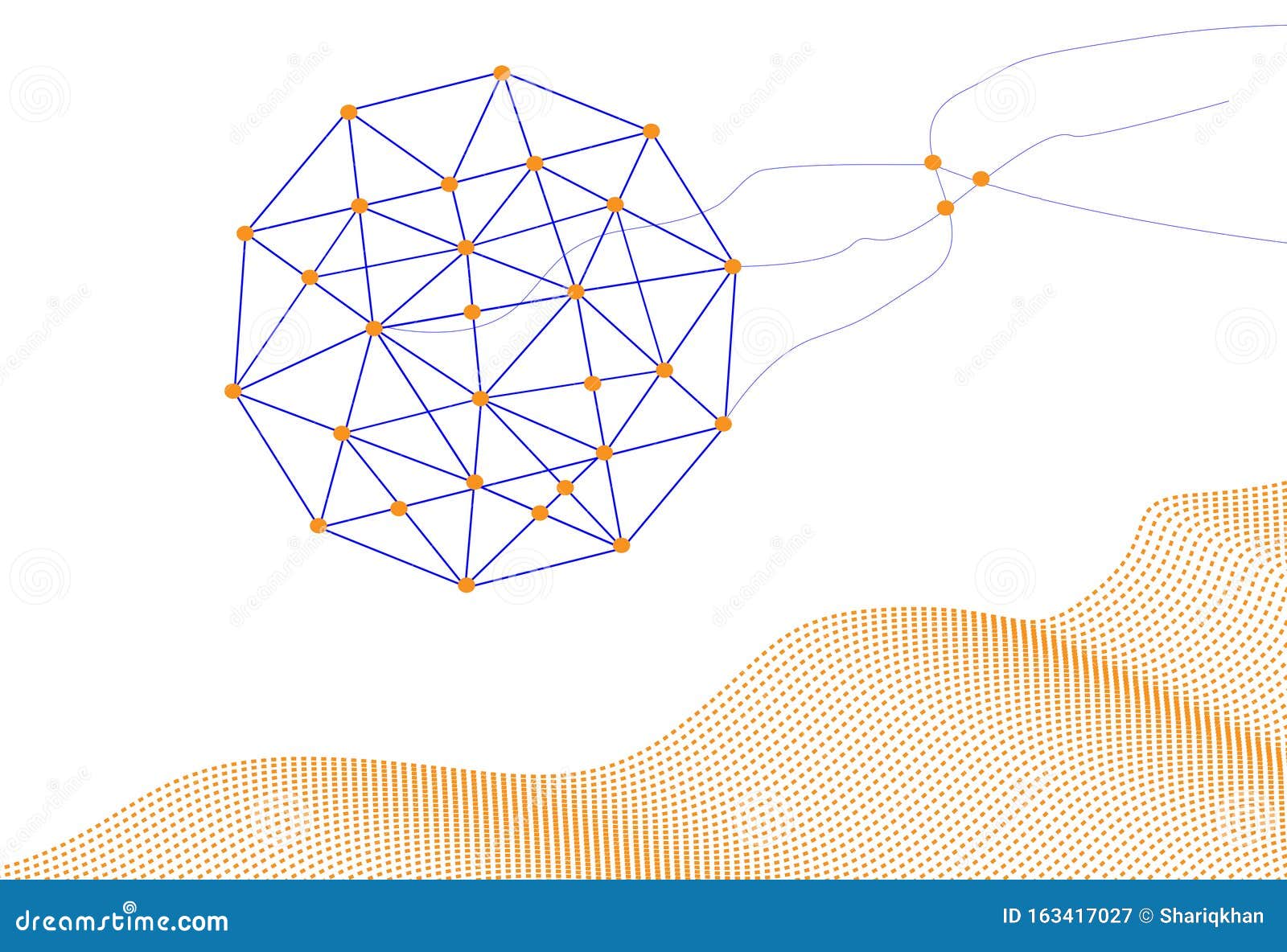 Abstract Futuristic Grid Gradient Network Web Background Scientific ...