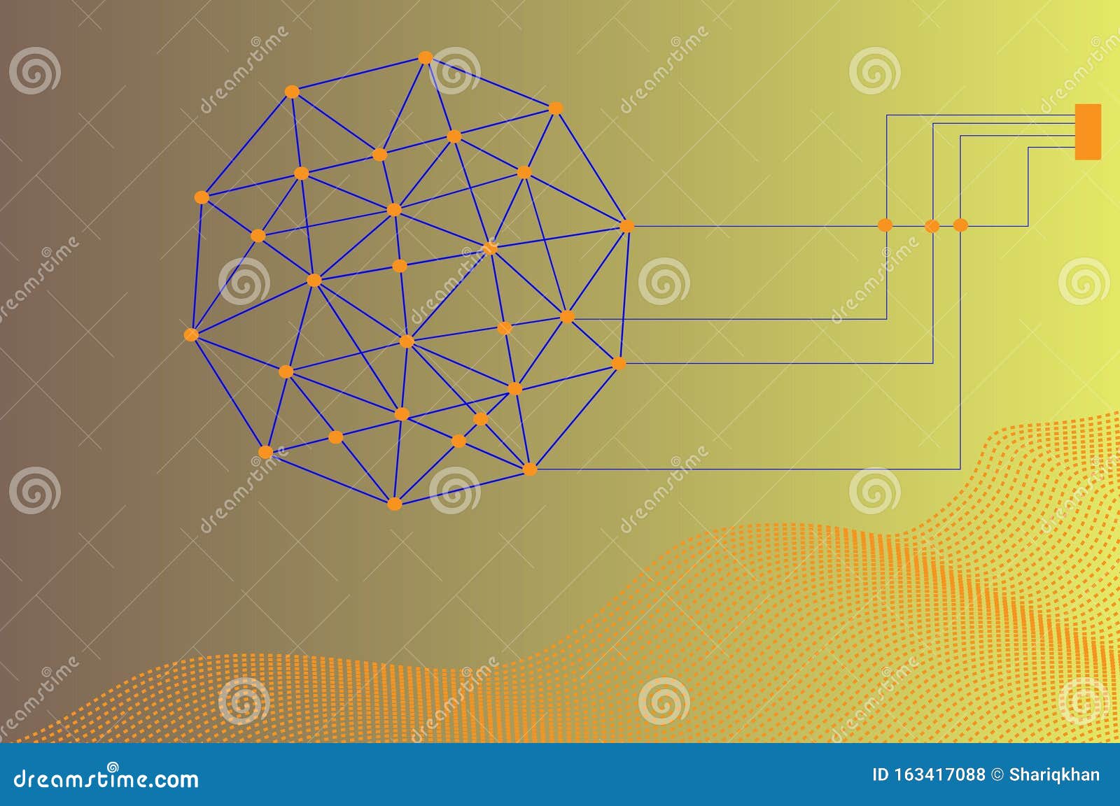 Abstract Futuristic Grid Gradient Network Web Background Scientific ...