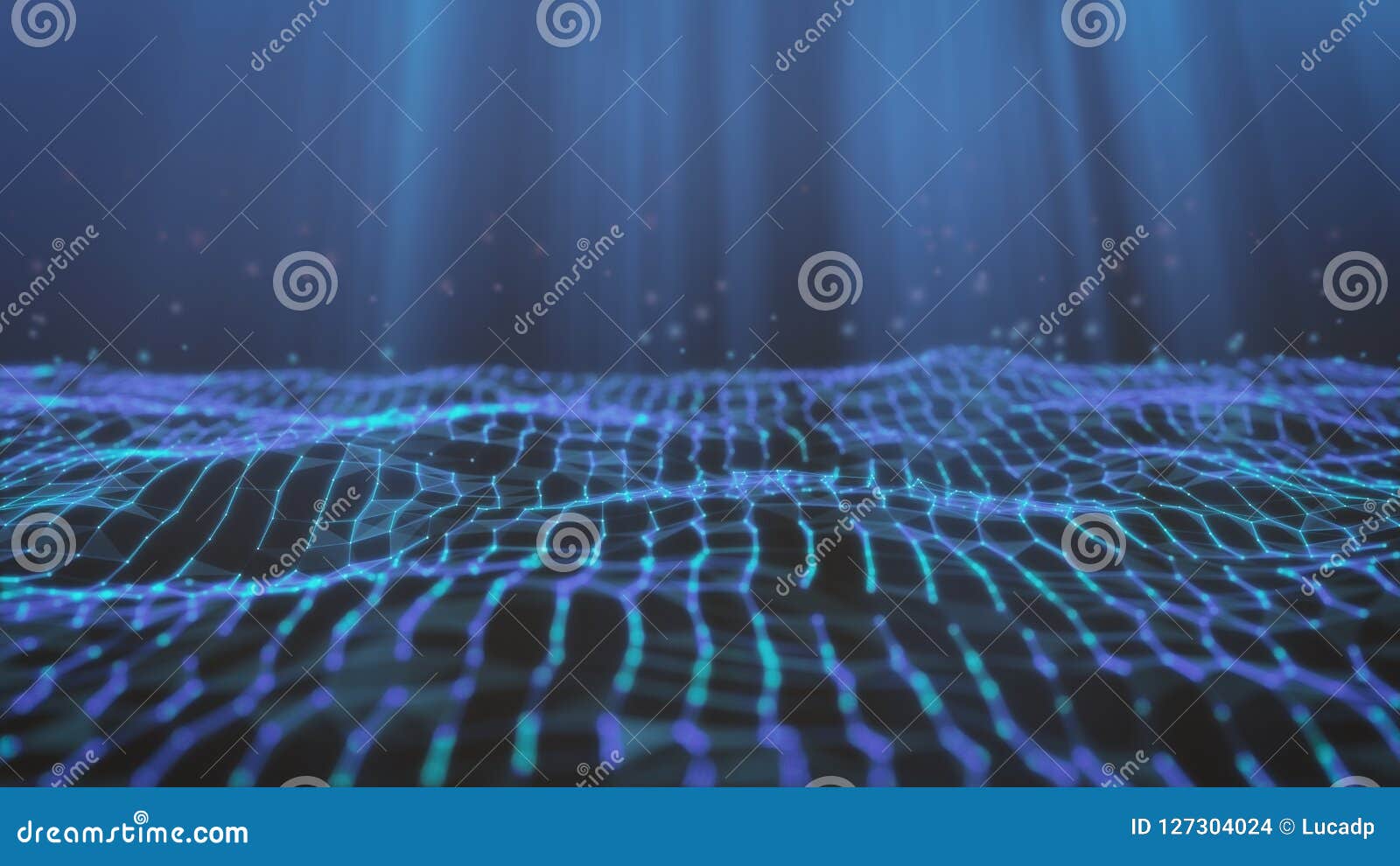 Abstract futuristic grid stock illustration. Illustration of surface ...