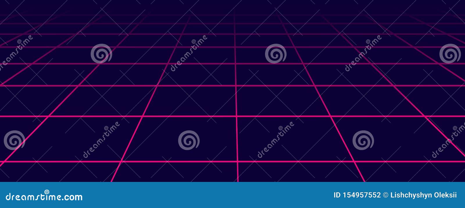 Abstract Futuristic Grid 1980s Style. Vector Illustration 80s Party ...