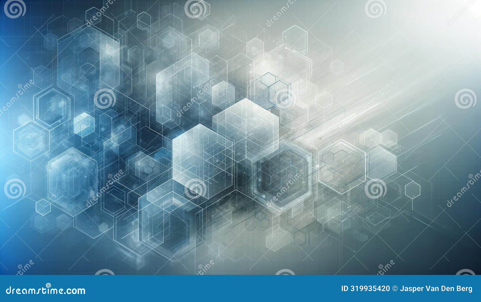 Abstract Futuristic Hexagonal Pattern Background Stock Illustration - Illustration of abstract ...