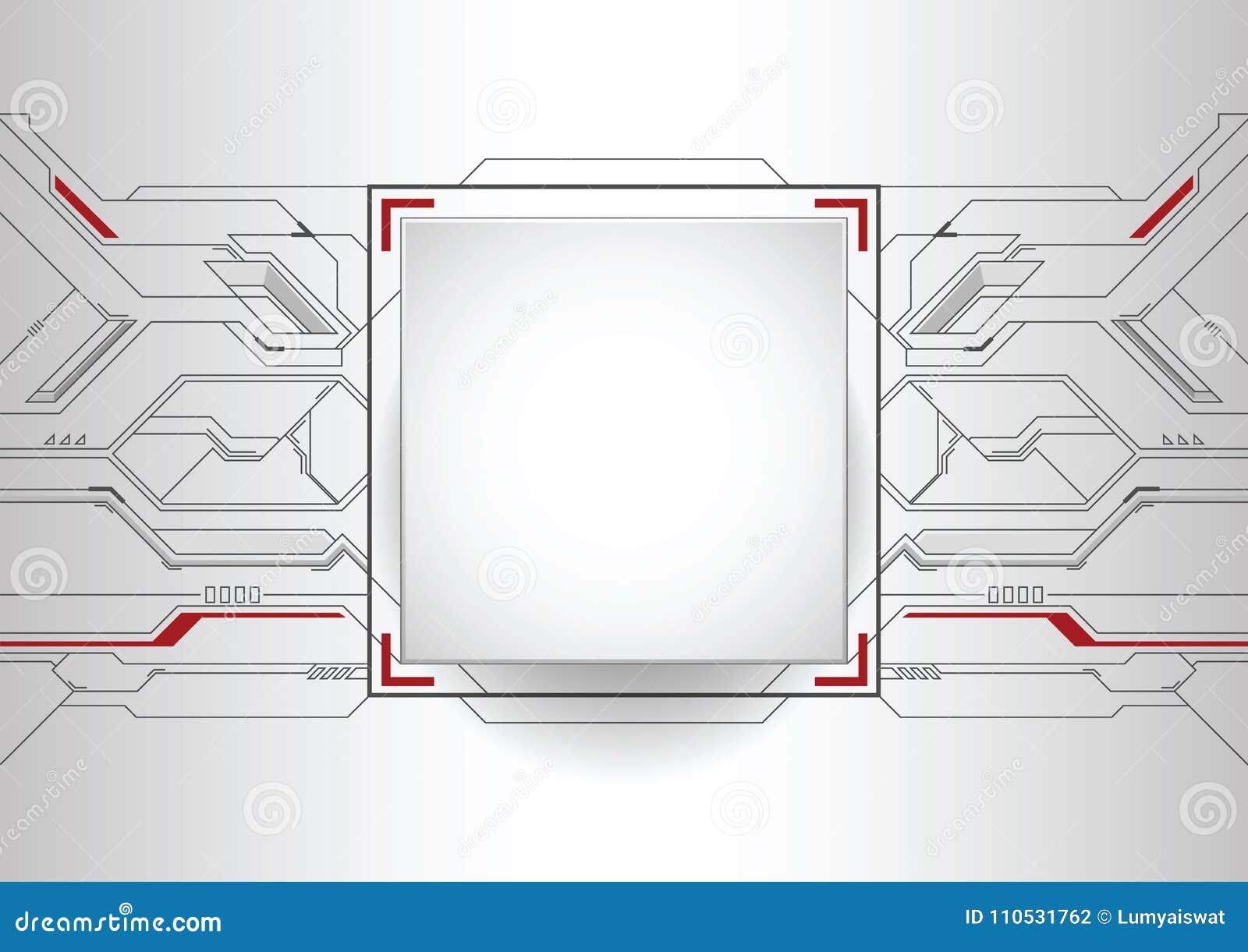 Abstract Futuristic High Computer Technology Stock Vector ...