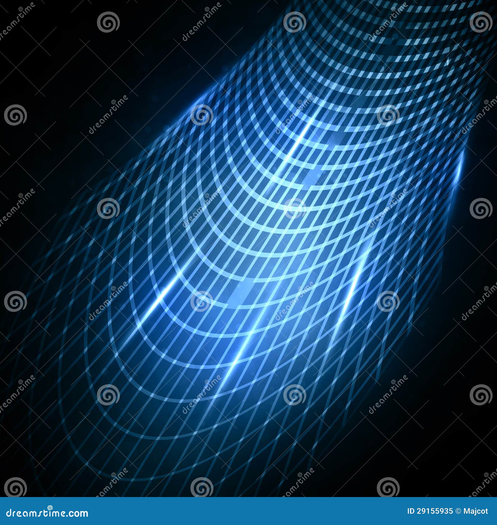 Abstract Futuristic Illustration. Stock Vector - Illustration of ...