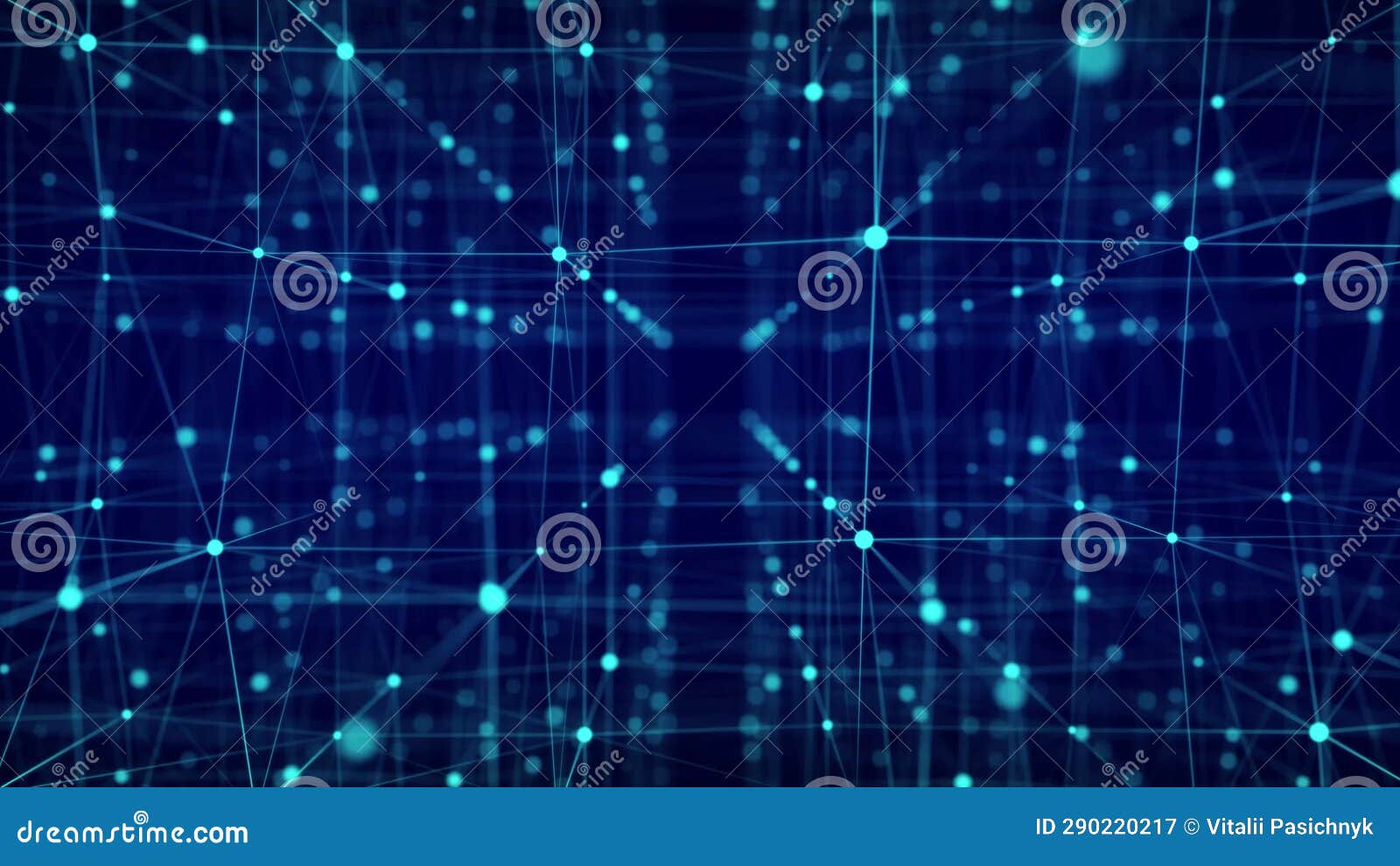 Abstract Futuristic Infinite Flow Of Scientific Data Outer Space Background Big Data