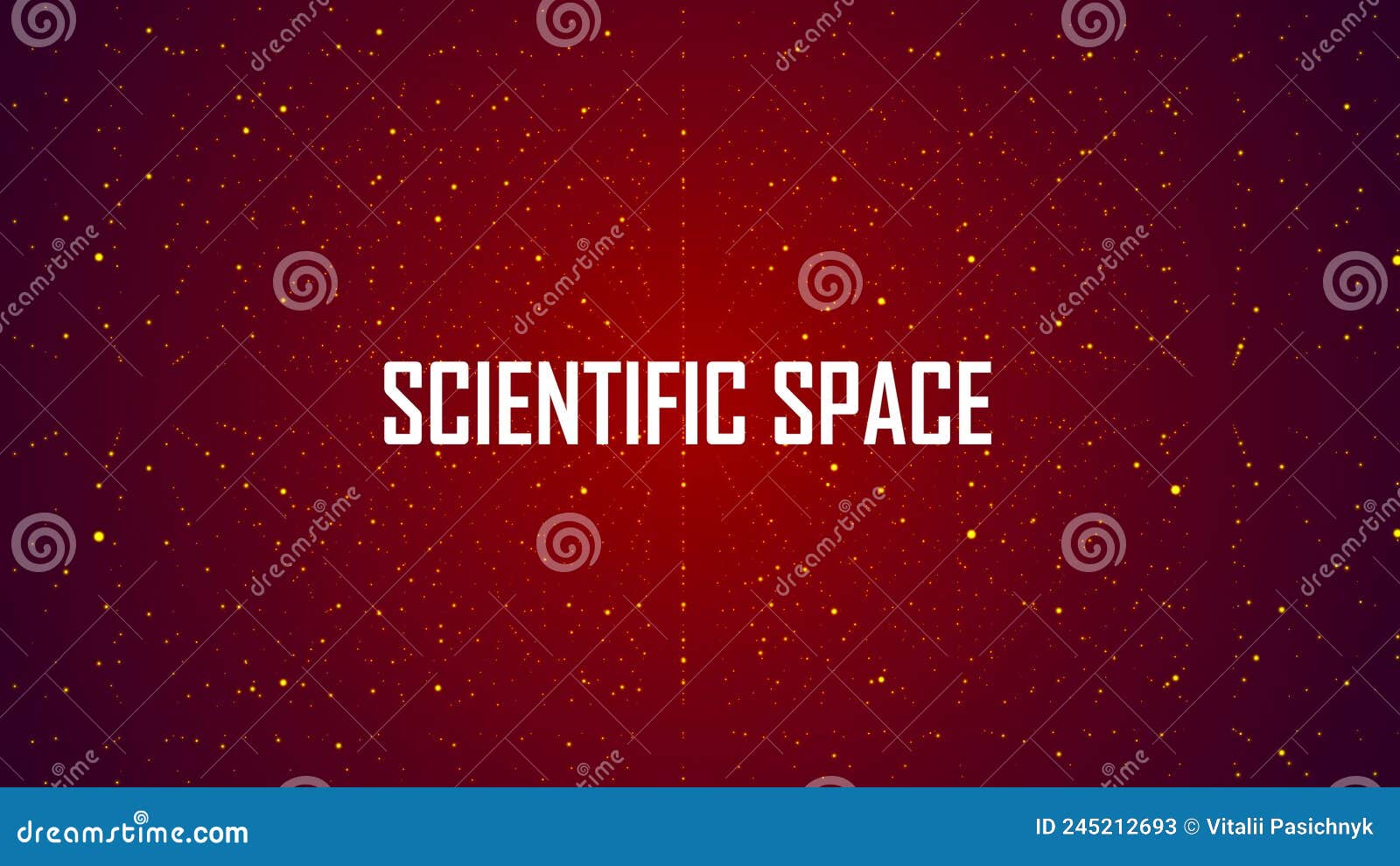 Abstract Futuristic Infinite Flow of Scientific Data. Network Structure ...